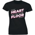 My Heart Is On The Floor Gym Mom Workout Gift T-Shirt - Walmart.com
