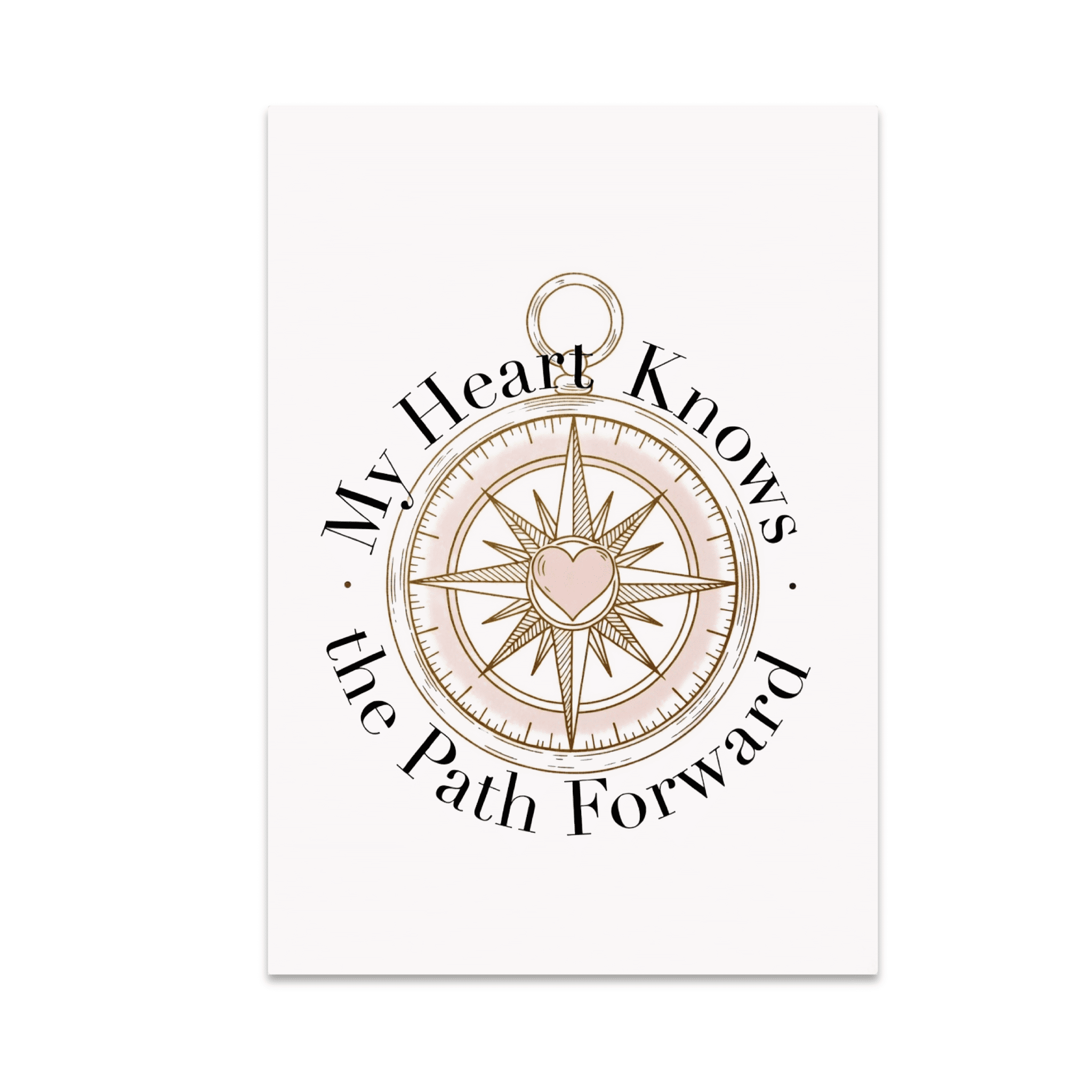 My Heart Knows the Path Forward - Romantic Journey Art - 13x19 Poster ...