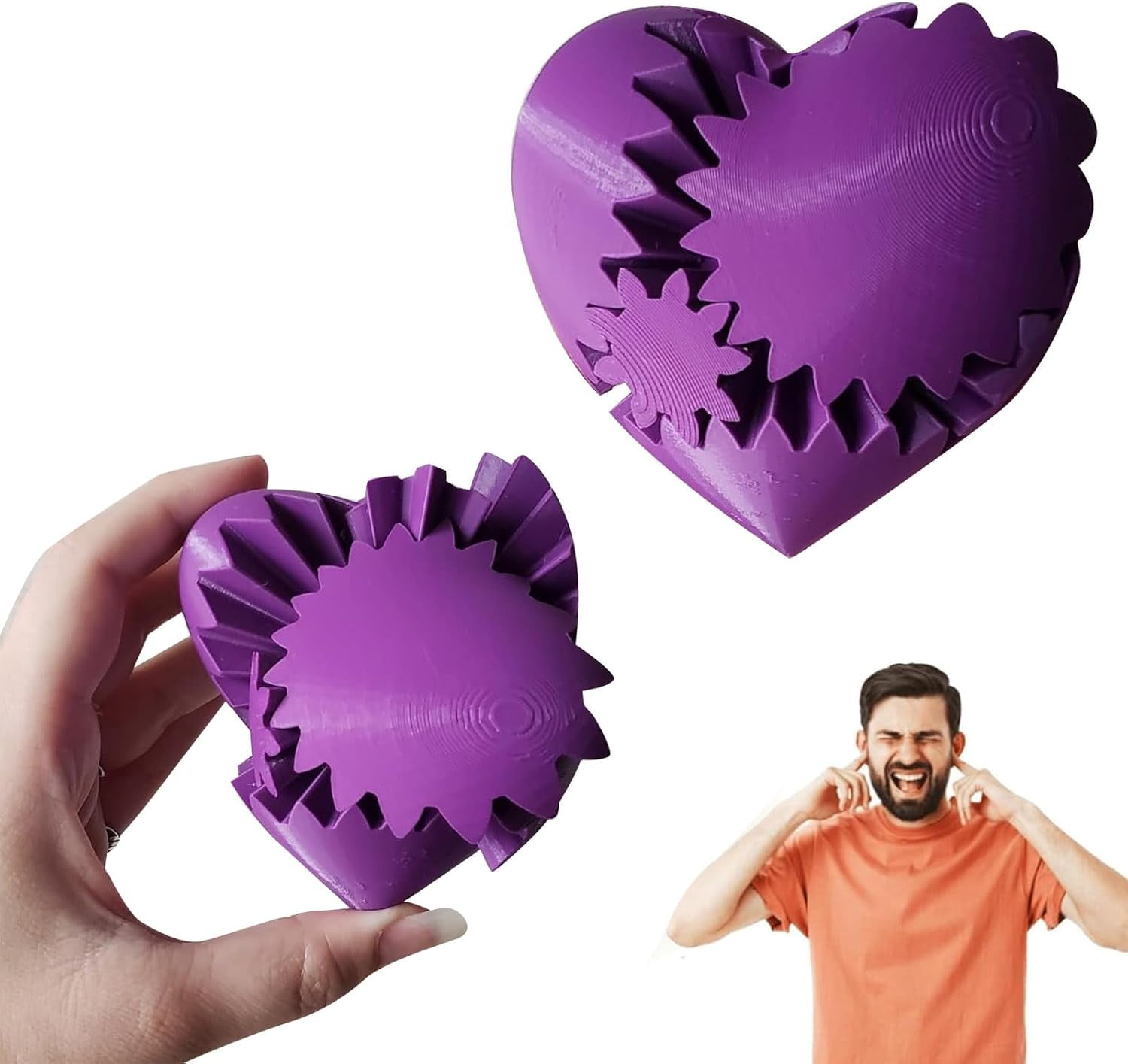 My Heart will go on - Heart Gear 3D Printed Toys, Gear Spin Ball or ...