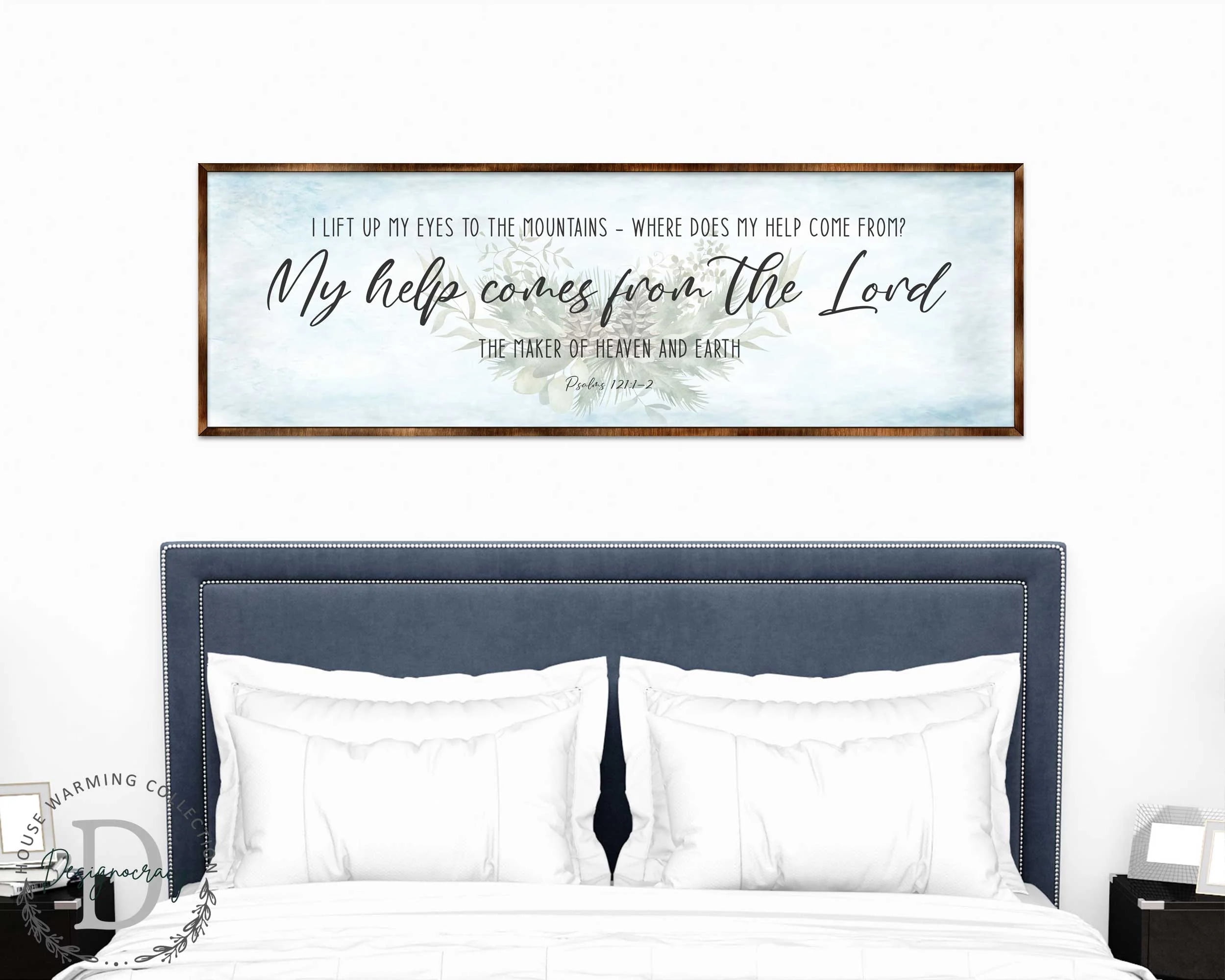 My Help Comes From the Lord | PSALM 121 | Bible Art | Wooden Wall Art ...
