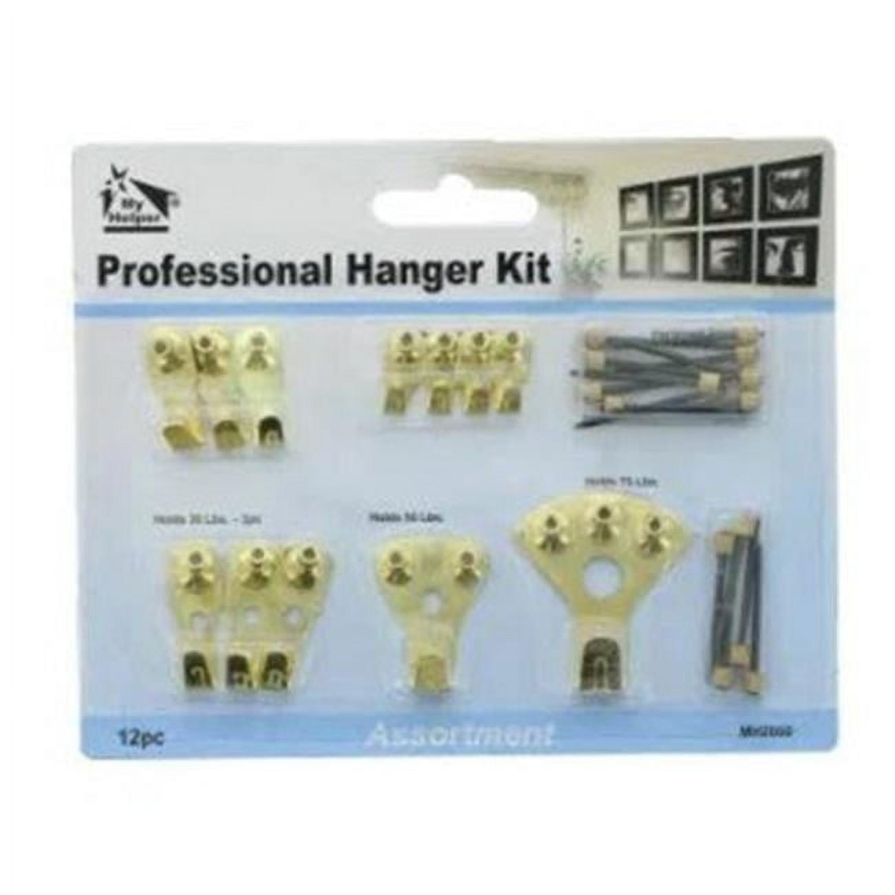 My Helper 130240 Assorted Picture Hanging Kit - 12 Piece - Walmart.com