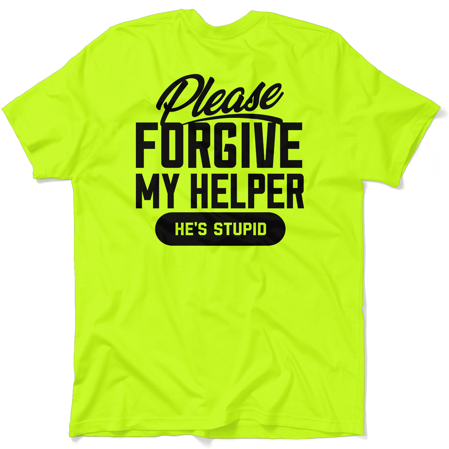 My Helper - Safety Yellow Pocket T-Shirt - Walmart.com