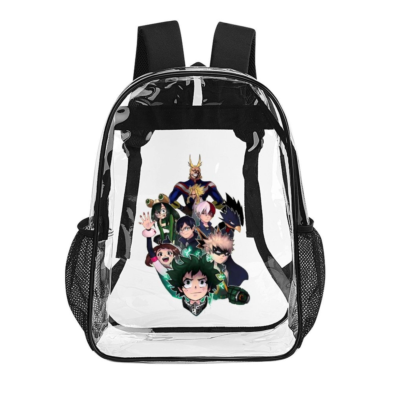 My Hero Academia 17 Inch Anime Clear PVC Backpack Travel or Work Bag ...