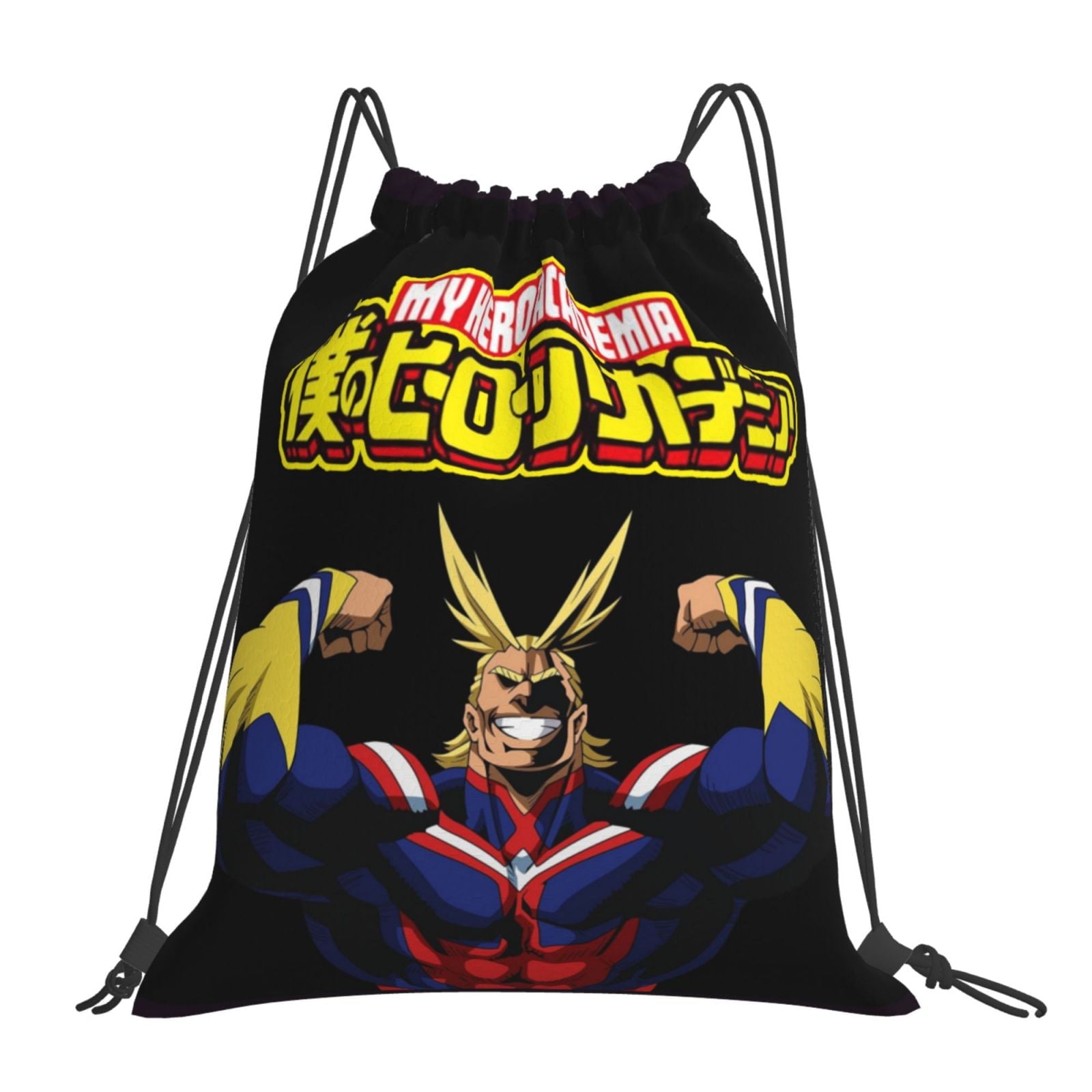 My Hero Academia All Might Drawstring Backpack Sport Gym Bag For Yoga ...