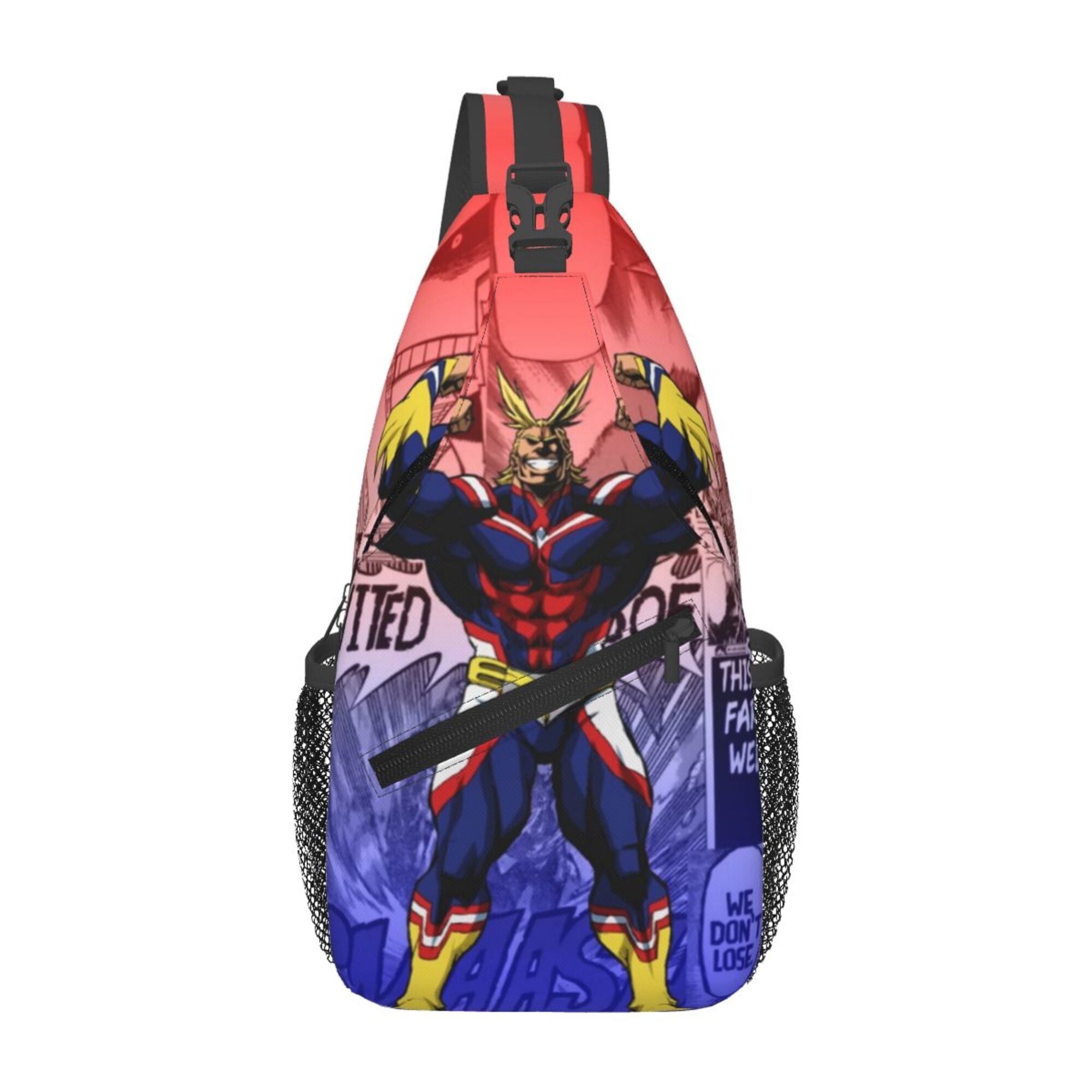 My Hero Academia All Might Sling Bag Crossbody Sling Backpack Chest Bag ...
