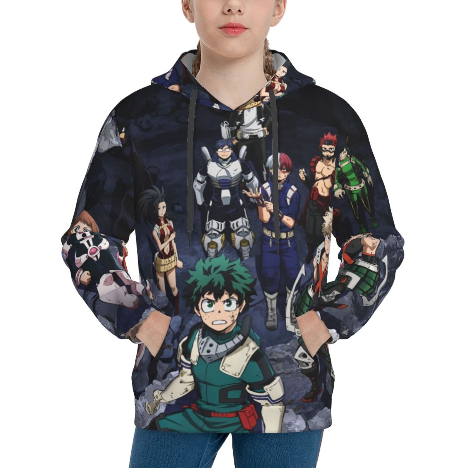 My Hero Academia Animation Youth Sweatshirt Hoodies Pullover 3D Print ...