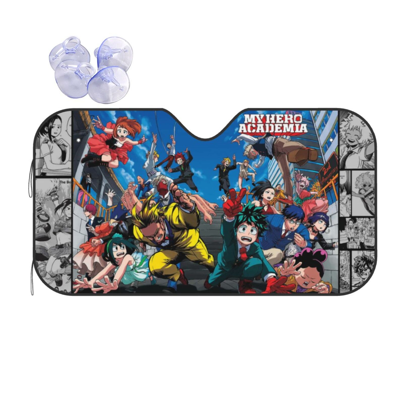 My Hero Academia Anime Car Windshield Sunshade Blocks UV Rays&Keeps ...