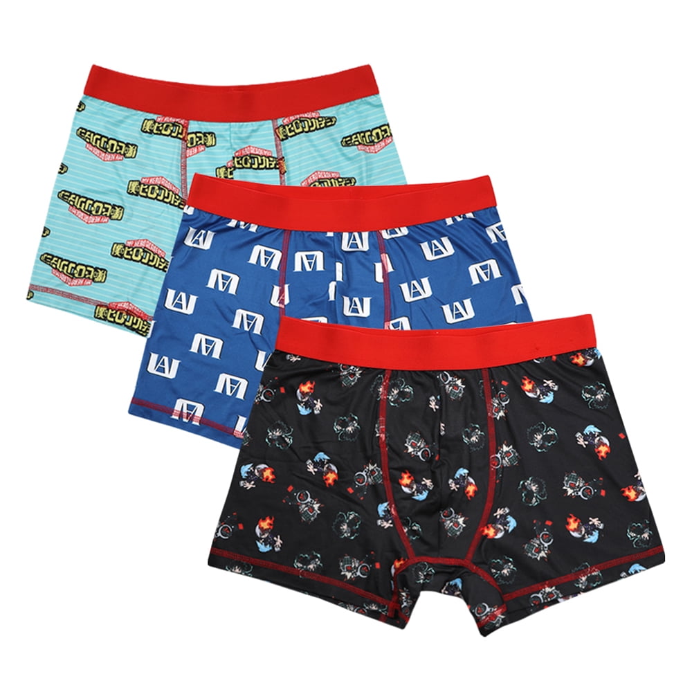Bioworld My Hero Academia Mens Boxer Shorts, 3-Pack Briefs Set ...