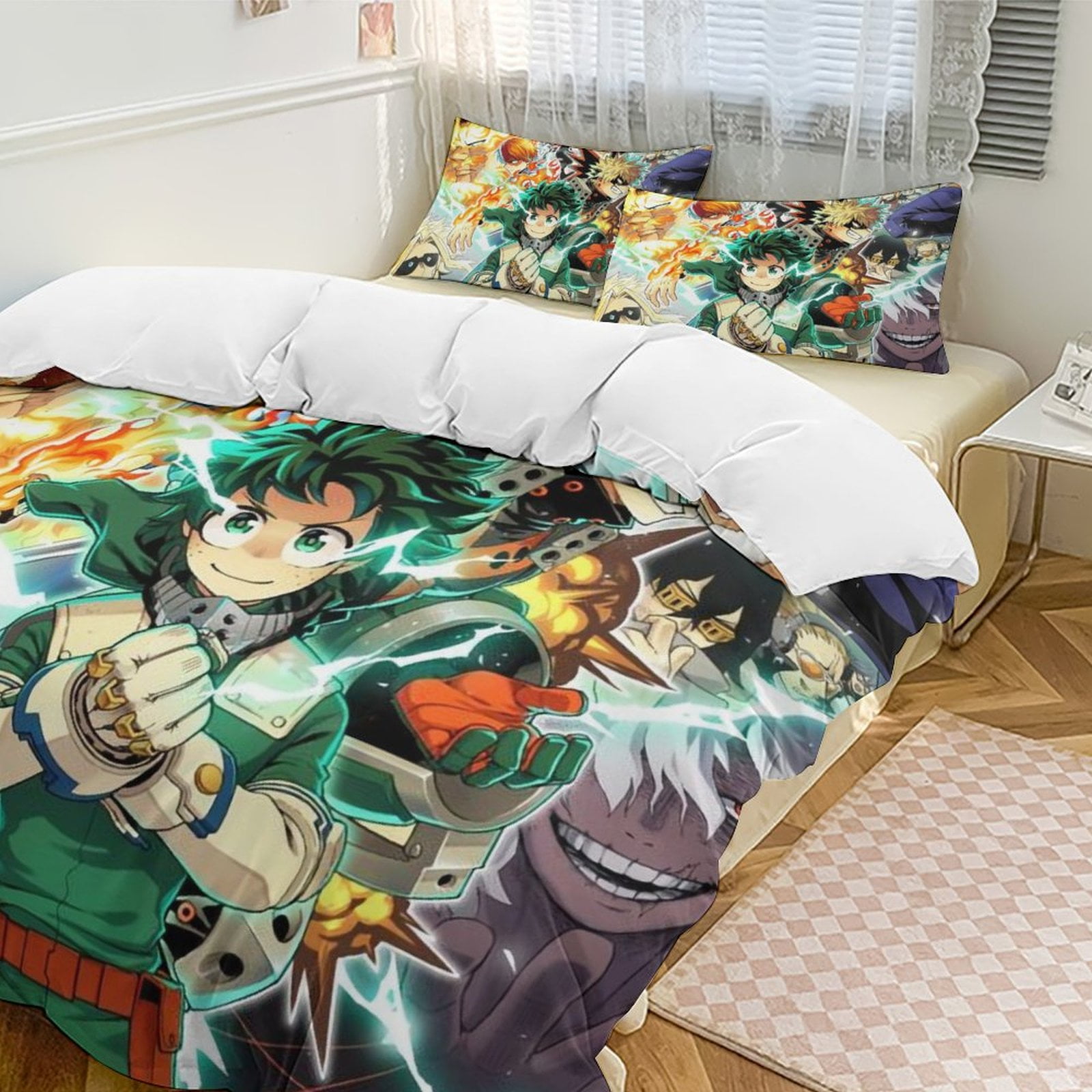 My Hero Academia Anime Duvet Cover 3 Piece Bedding Set,Teen Anime ...