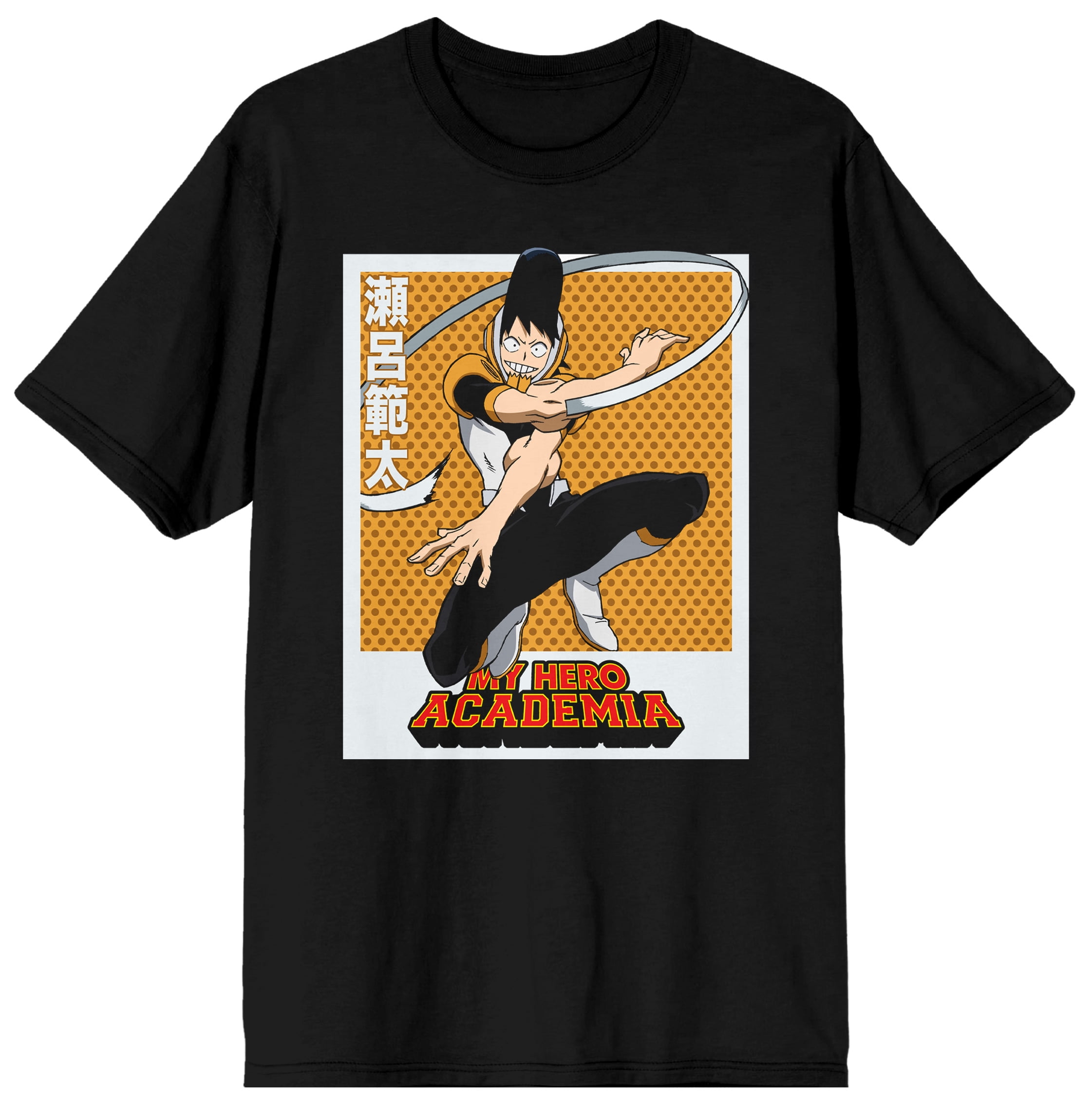 My Hero Academia Anime Hanta Sero Kanji Apparel - Mens Black T-Shirt ...