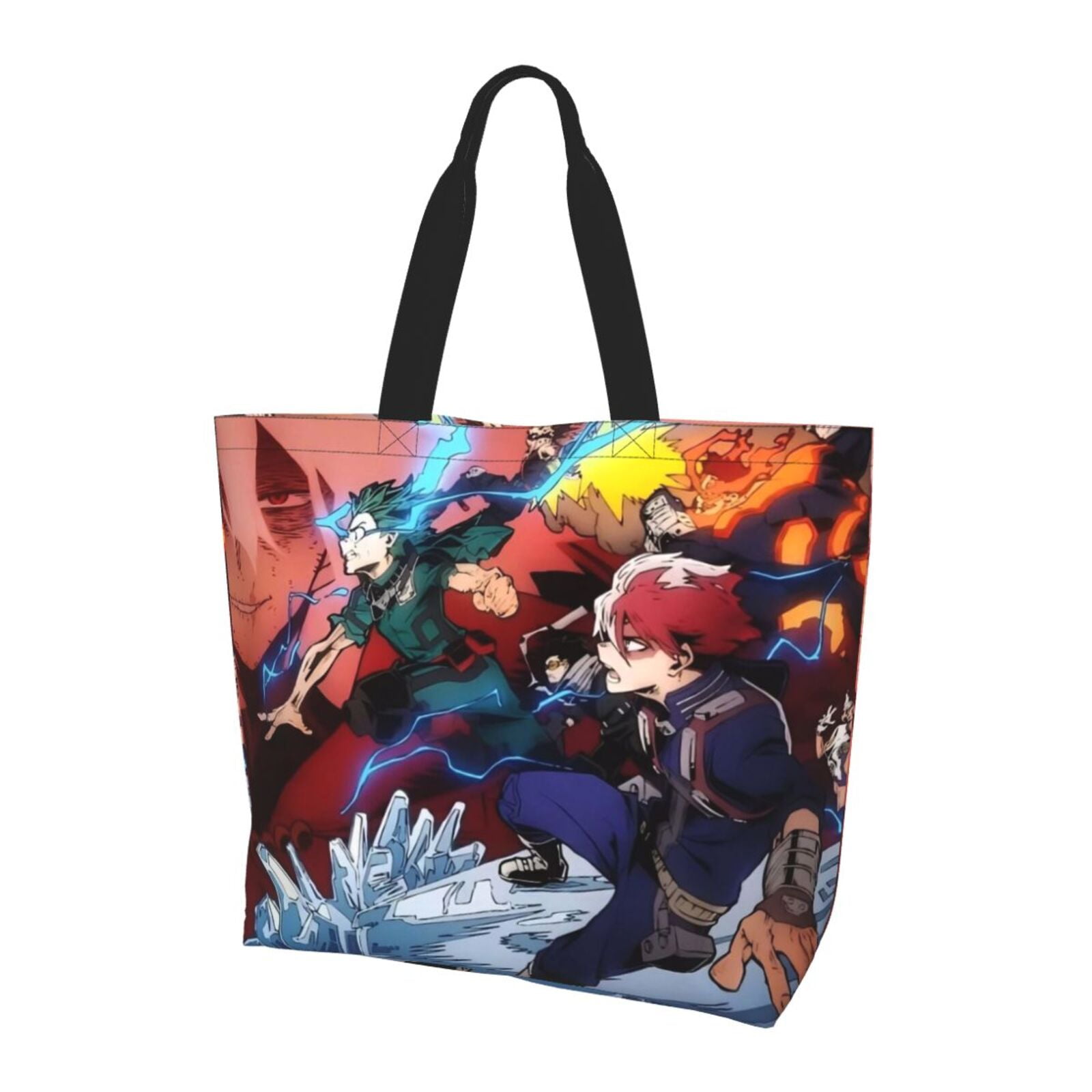 My Hero Academia Anime Tote Bags Reusable Women Shoulder Bag Grocery ...