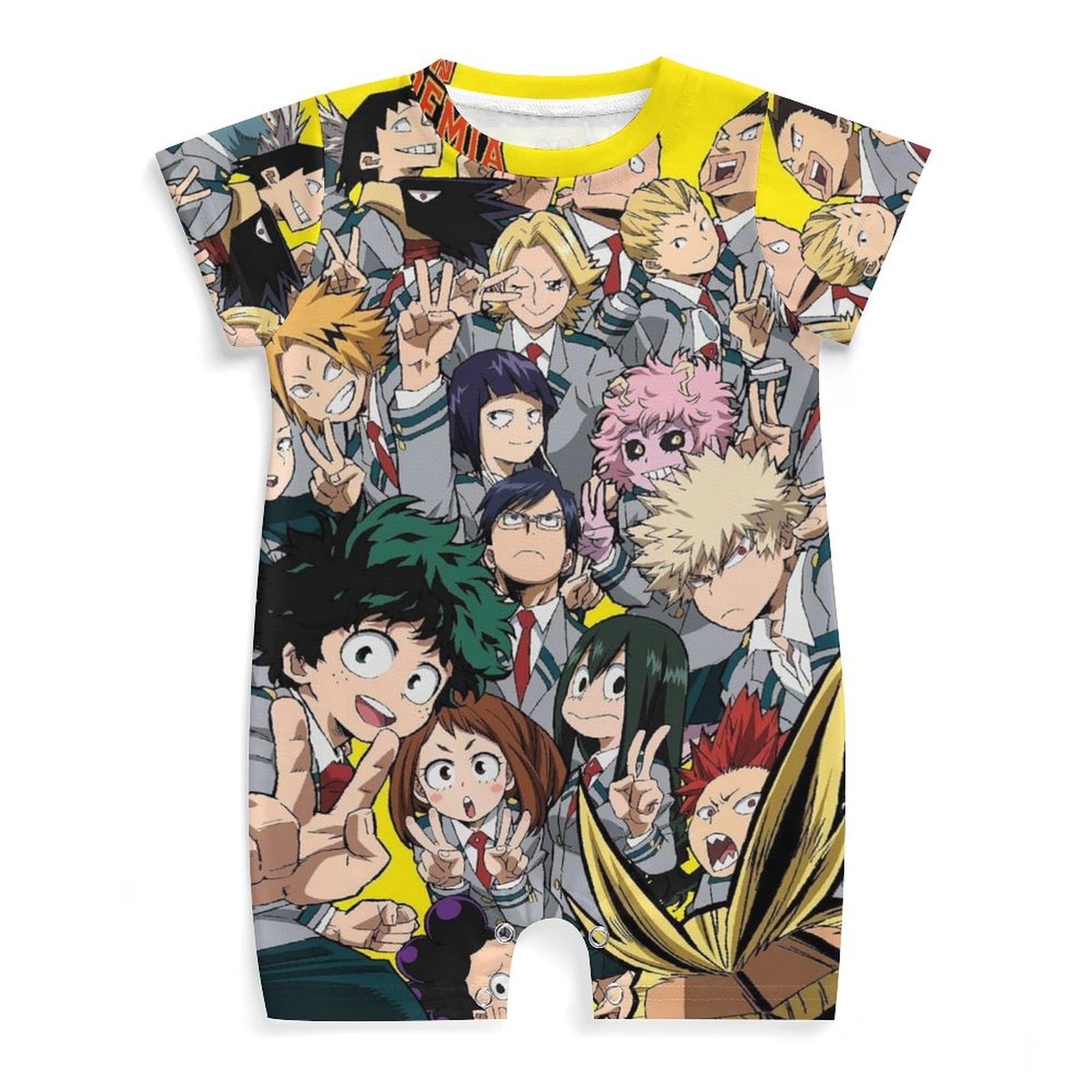 My Hero Academia Baby Boy Girl Romper Short Sleeve Cotton Bodysuit ...