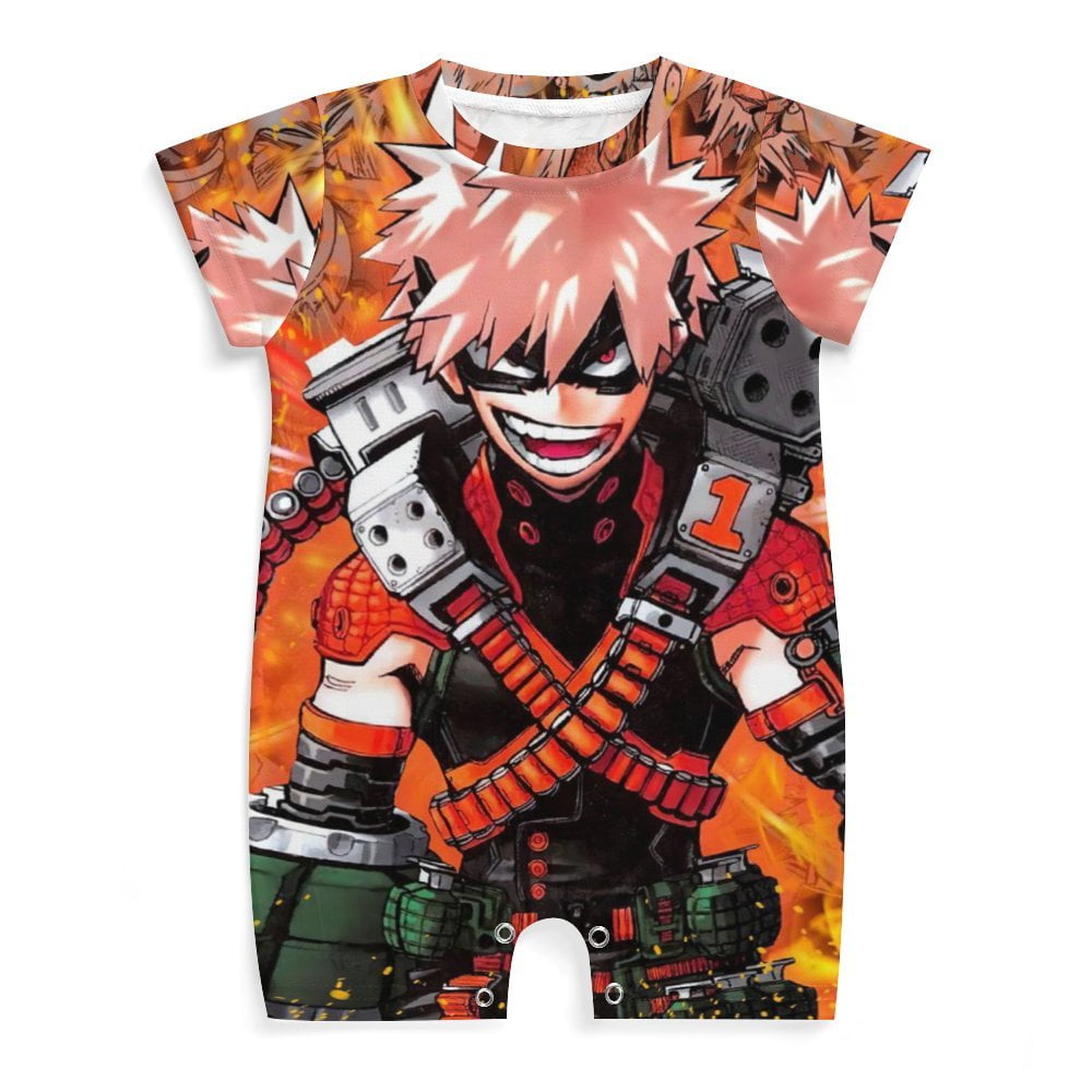 My Hero Academia Baby Romper Short Sleeve Bodysuits Soft Rompers Summer ...