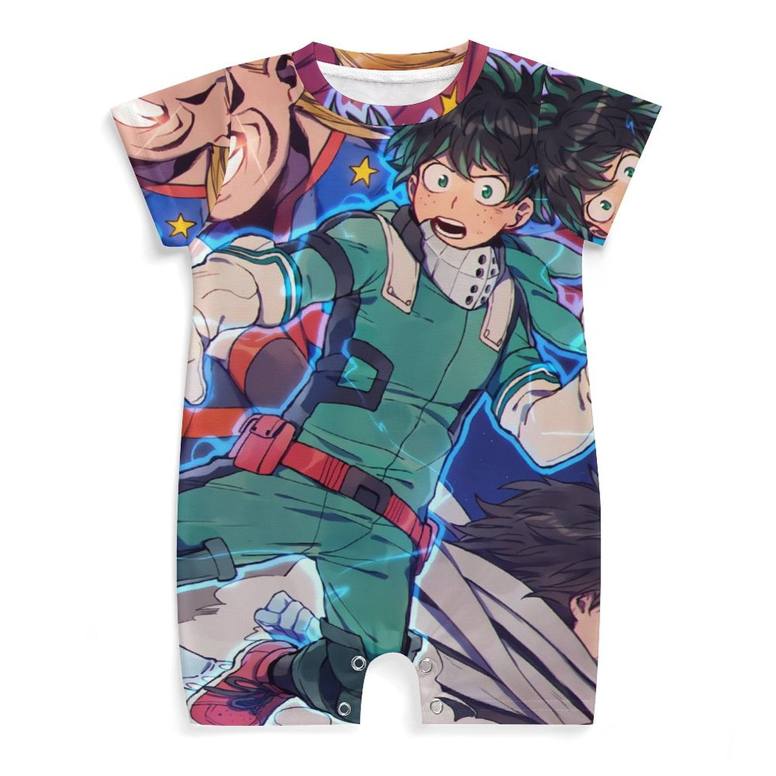 My Hero Academia Baby Romper Short Sleeve Bodysuits Soft Rompers Summer ...