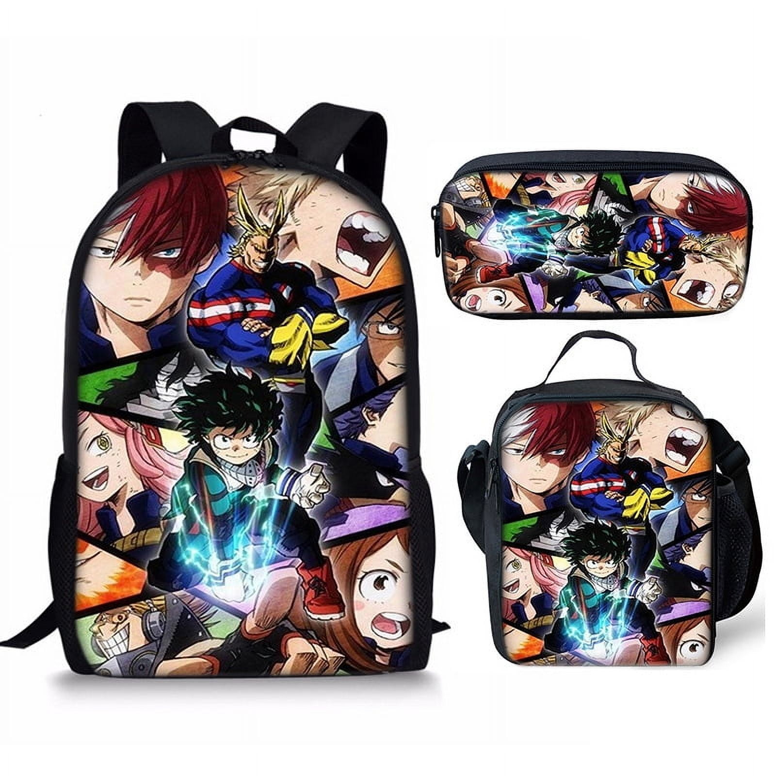 My Hero Academia Backpack Set Three-Piece My Hero Academia Lunch Bag ...