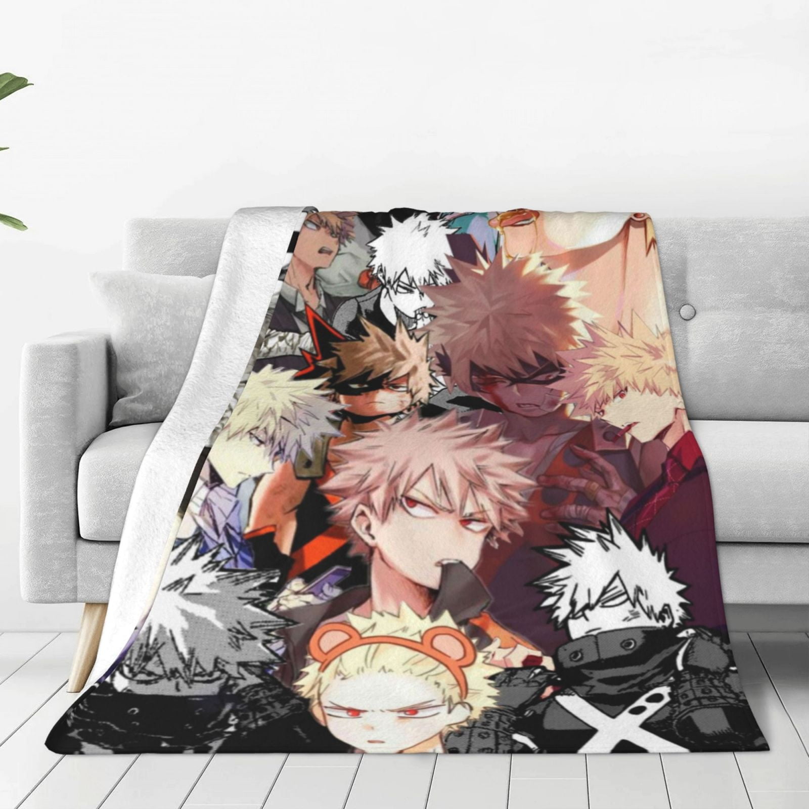 My Hero Academia Bakugo Katsuki Throw Blanket Couch Bed Sofa Soft ...