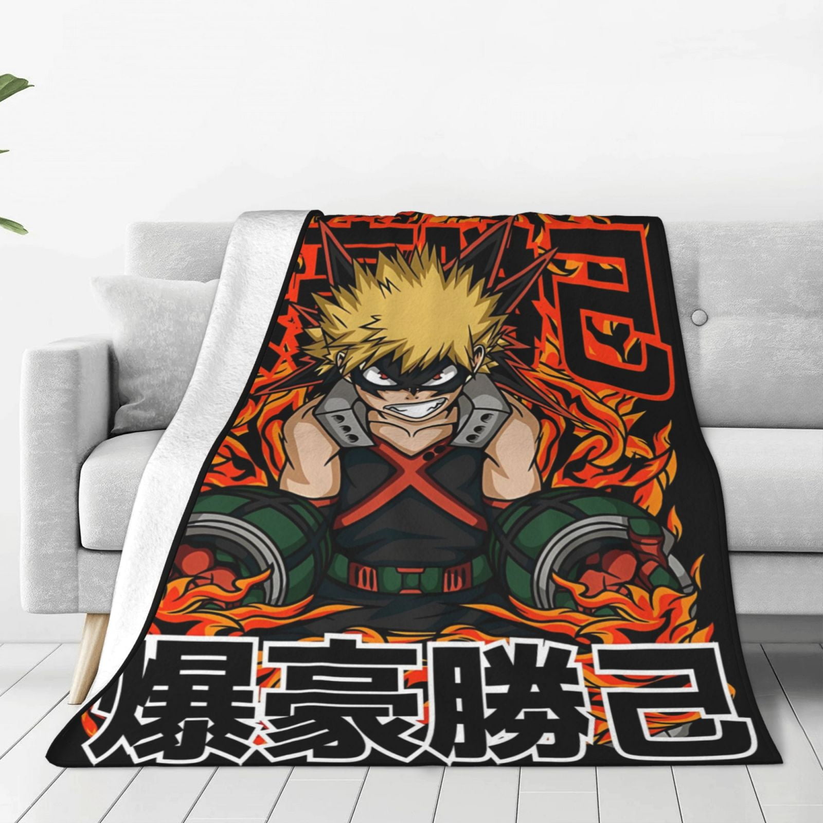 My Hero Academia Bakugo Katsuki Throw Blanket Couch Bed Sofa Soft ...