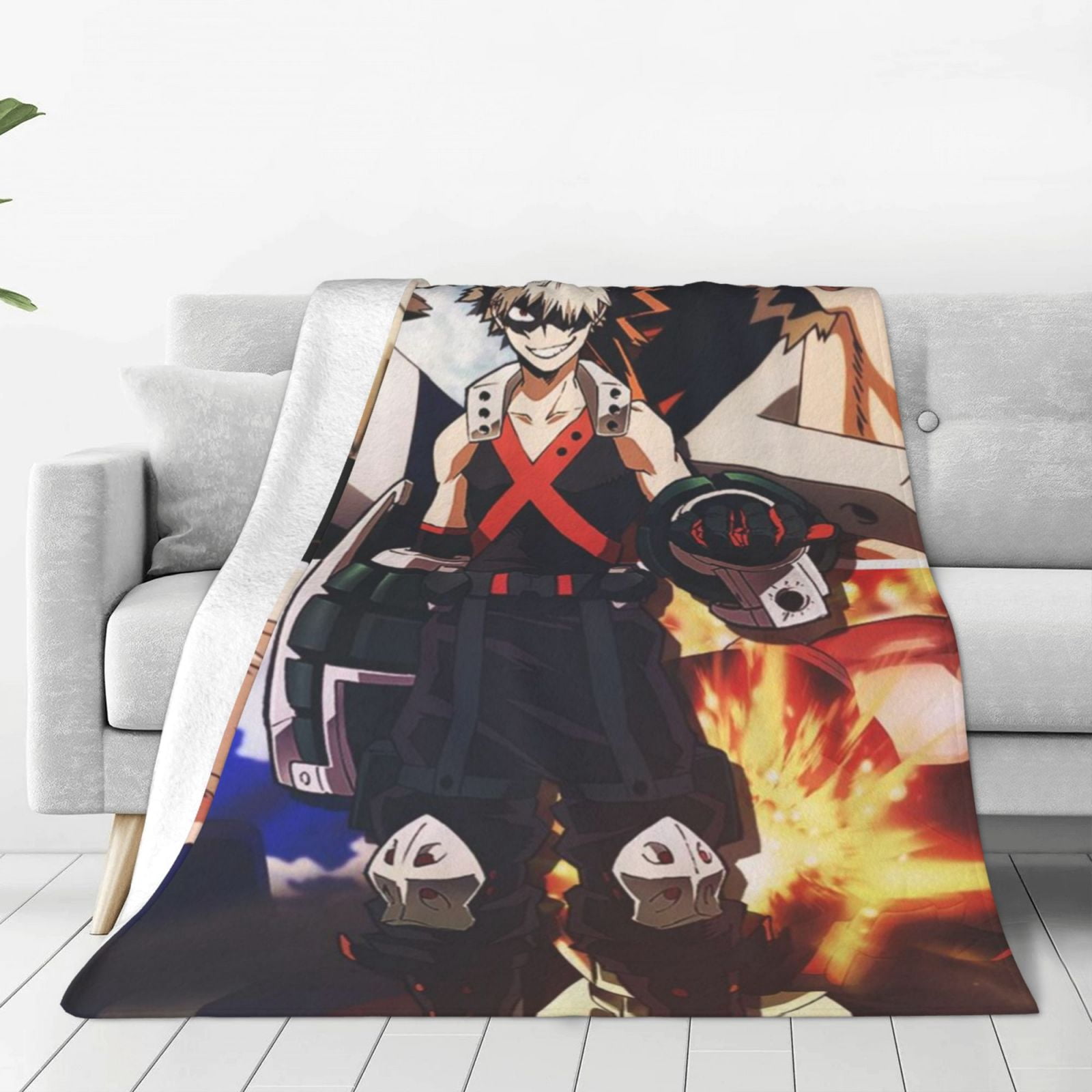 My Hero Academia Bakugo Katsuki Throw Blanket Couch Bed Sofa Soft ...
