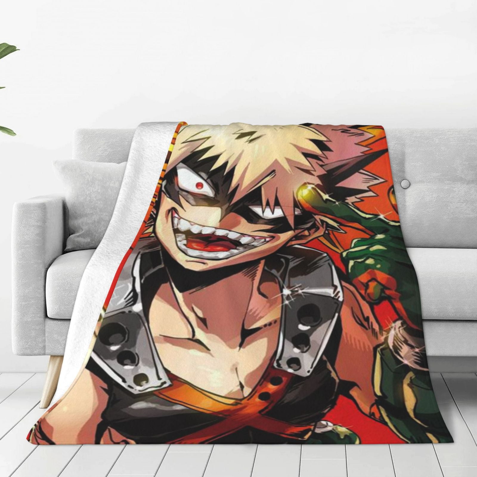 My Hero Academia Bakugo Katsuki Throw Blanket Couch Bed Sofa Soft ...