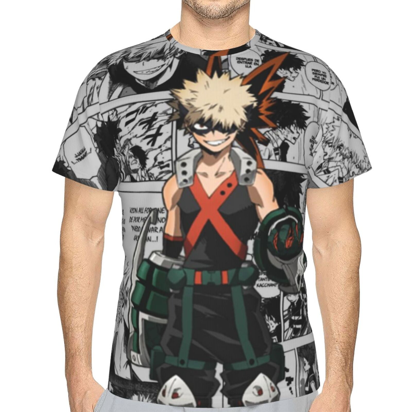 My Hero Academia Bakugo Katsuki Unisex 3d Pattern Printed Short Sleeve ...