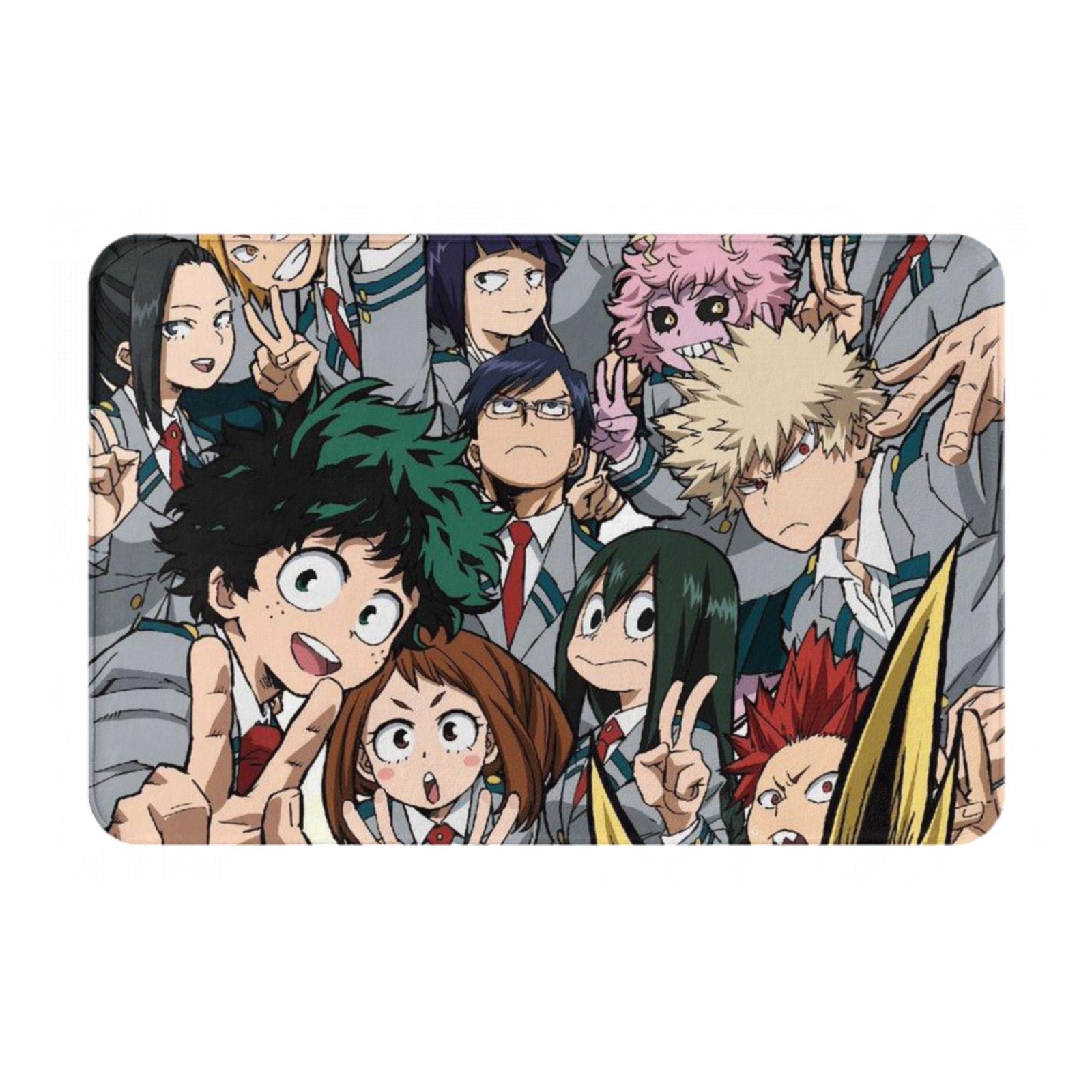 My Hero Academia Bathroom Rugs, Anime Welcome Door Mat, Non Slip Mat ...