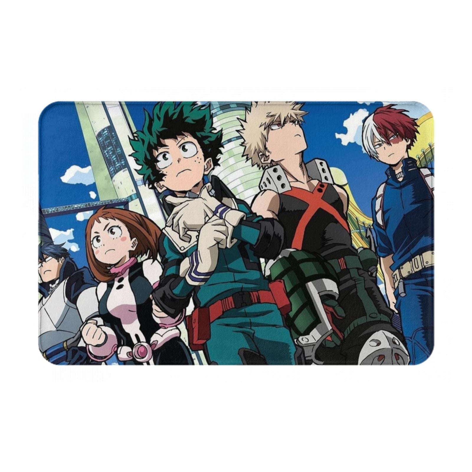 My Hero Academia Bathroom Rugs, Anime Welcome Door Mat, Non Slip Mat ...