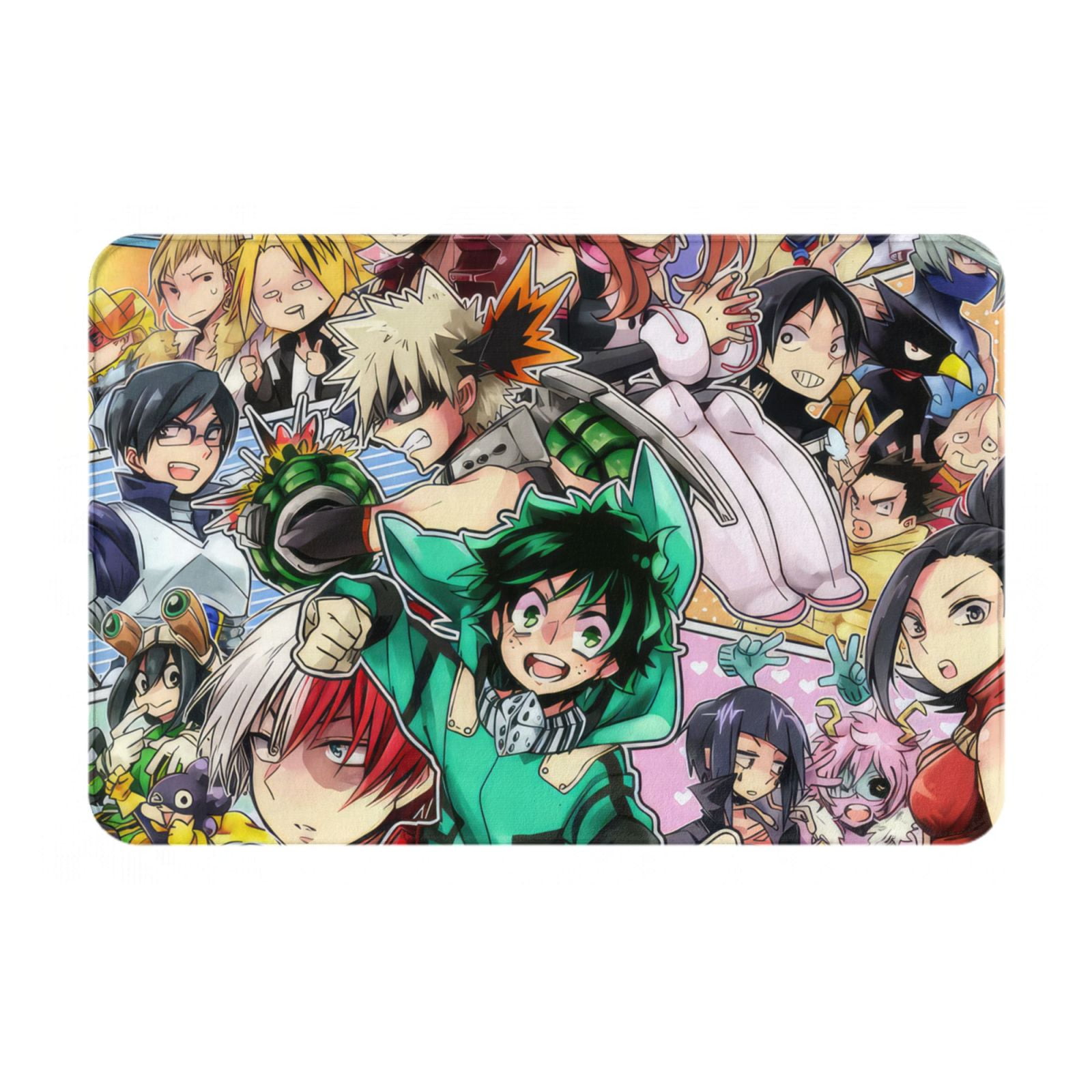 My Hero Academia Bathroom Rugs, Anime Welcome Door Mat, Non Slip Mat ...