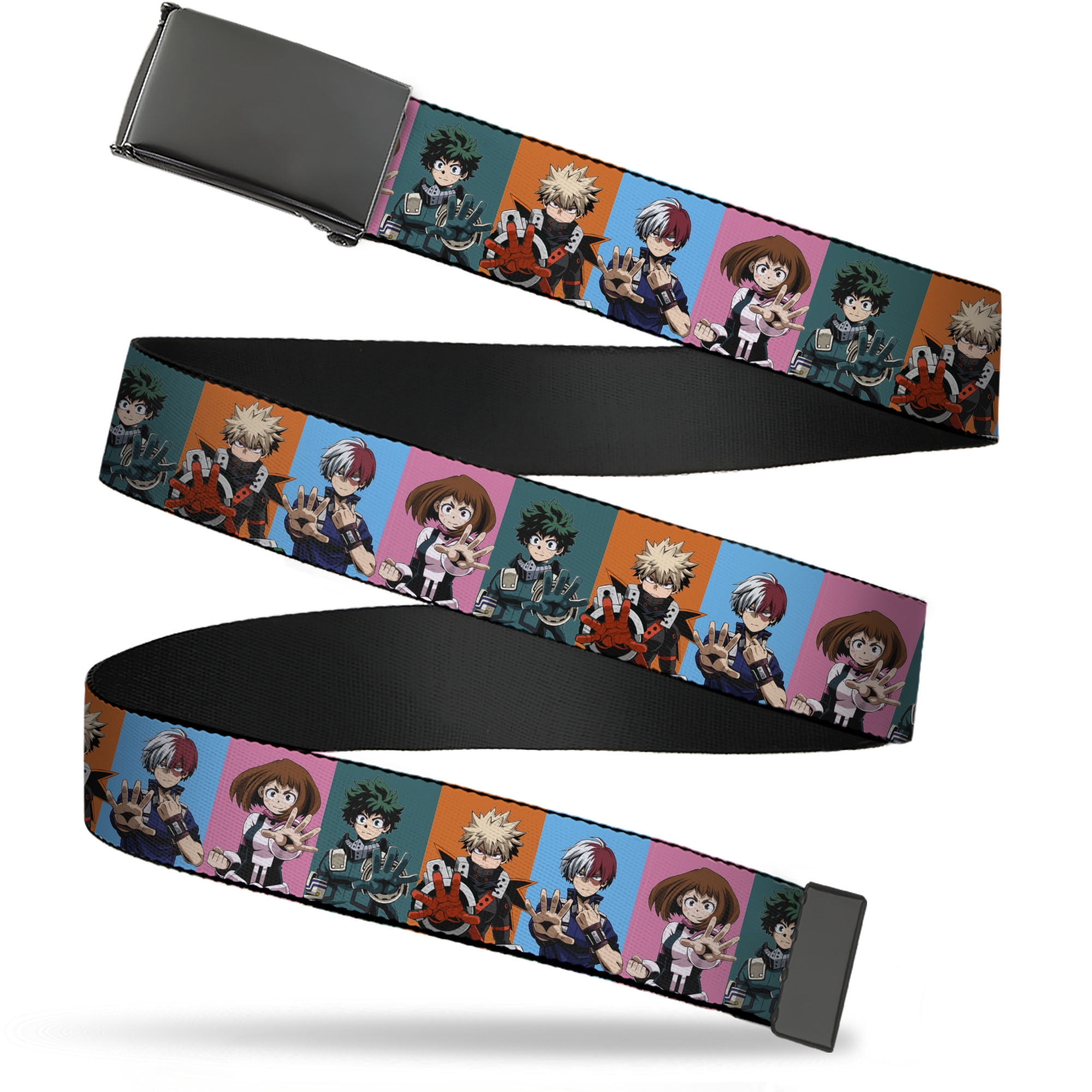 My Hero Academia Belt, Flip Web Belt My Hero Academia Character Hand Up ...