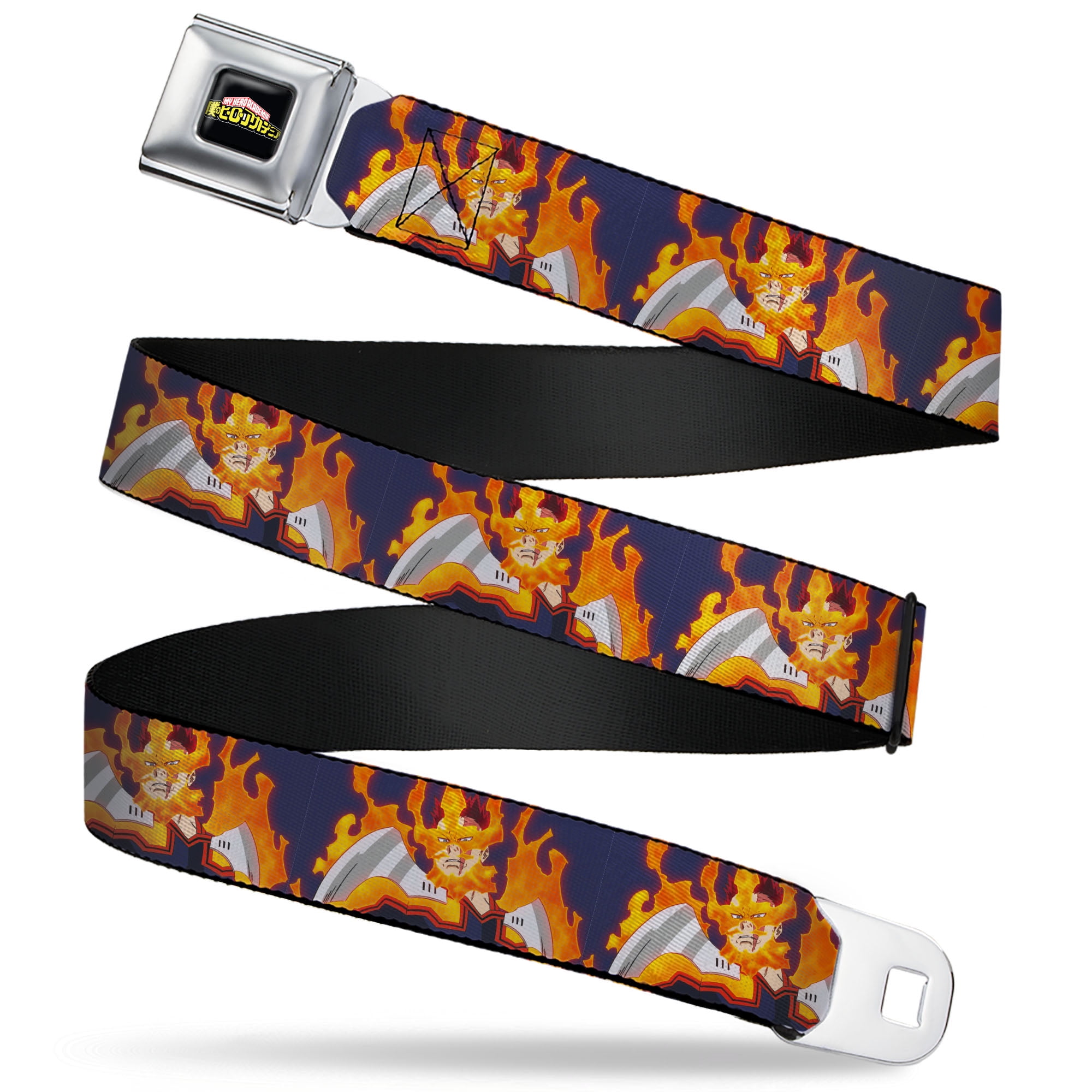 My Hero Academia Belt, Seatbelt Buckle Belt, My Hero Academia Flame ...