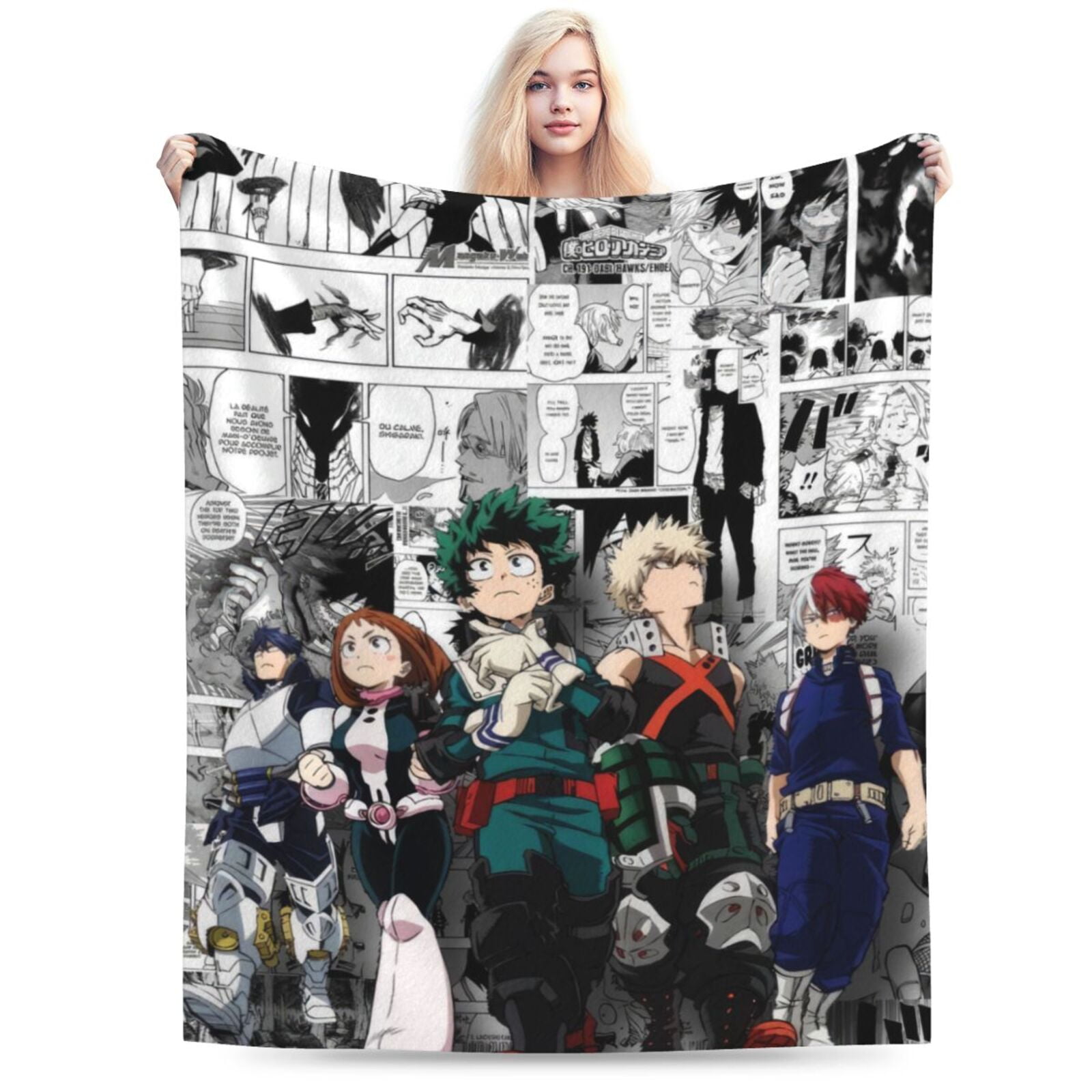 My Hero Academia Blanket, Anime Throw Blanket For Couch Sofa Bed, Soft ...