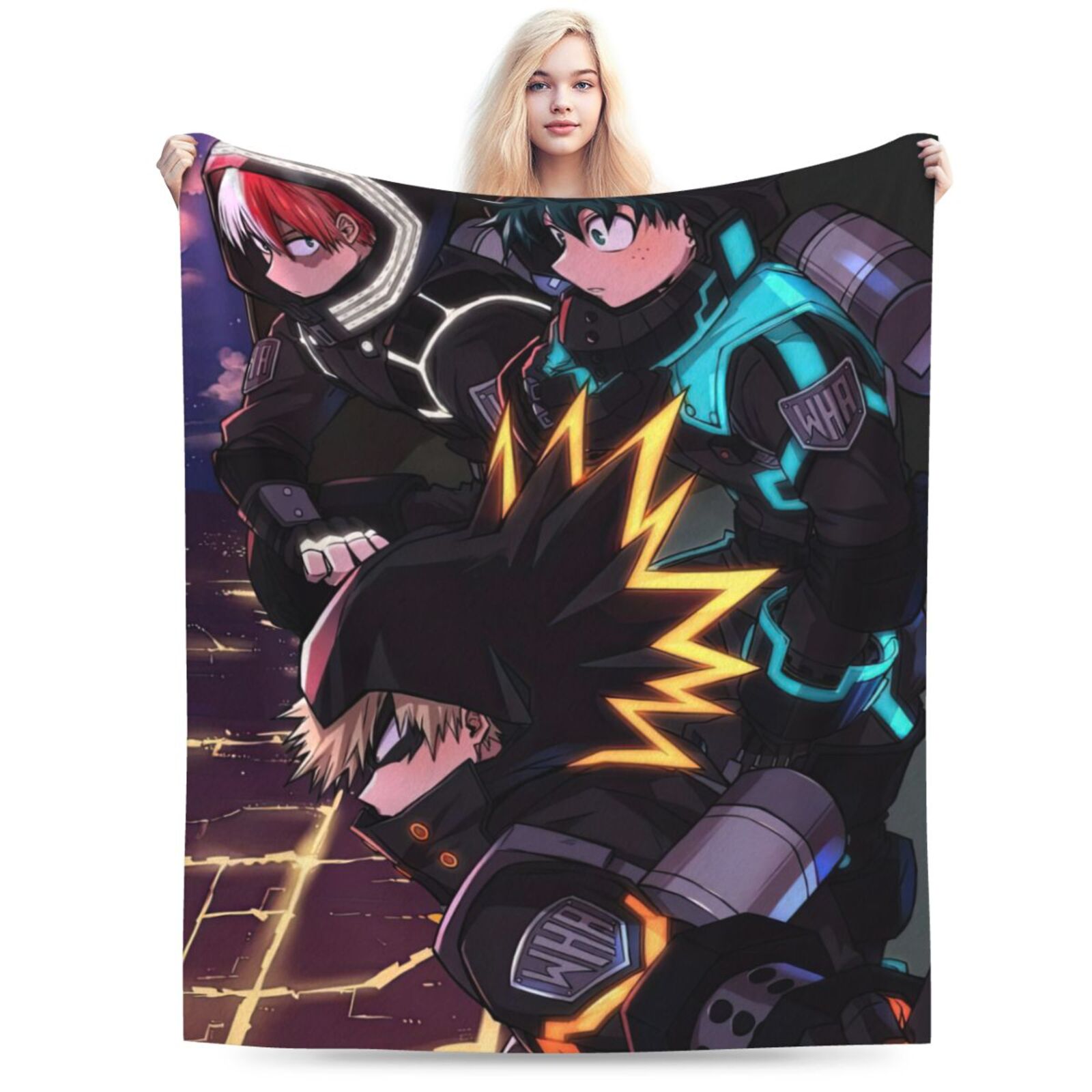 My Hero Academia Blanket, Anime Throw Blanket For Couch Sofa Bed, Soft ...