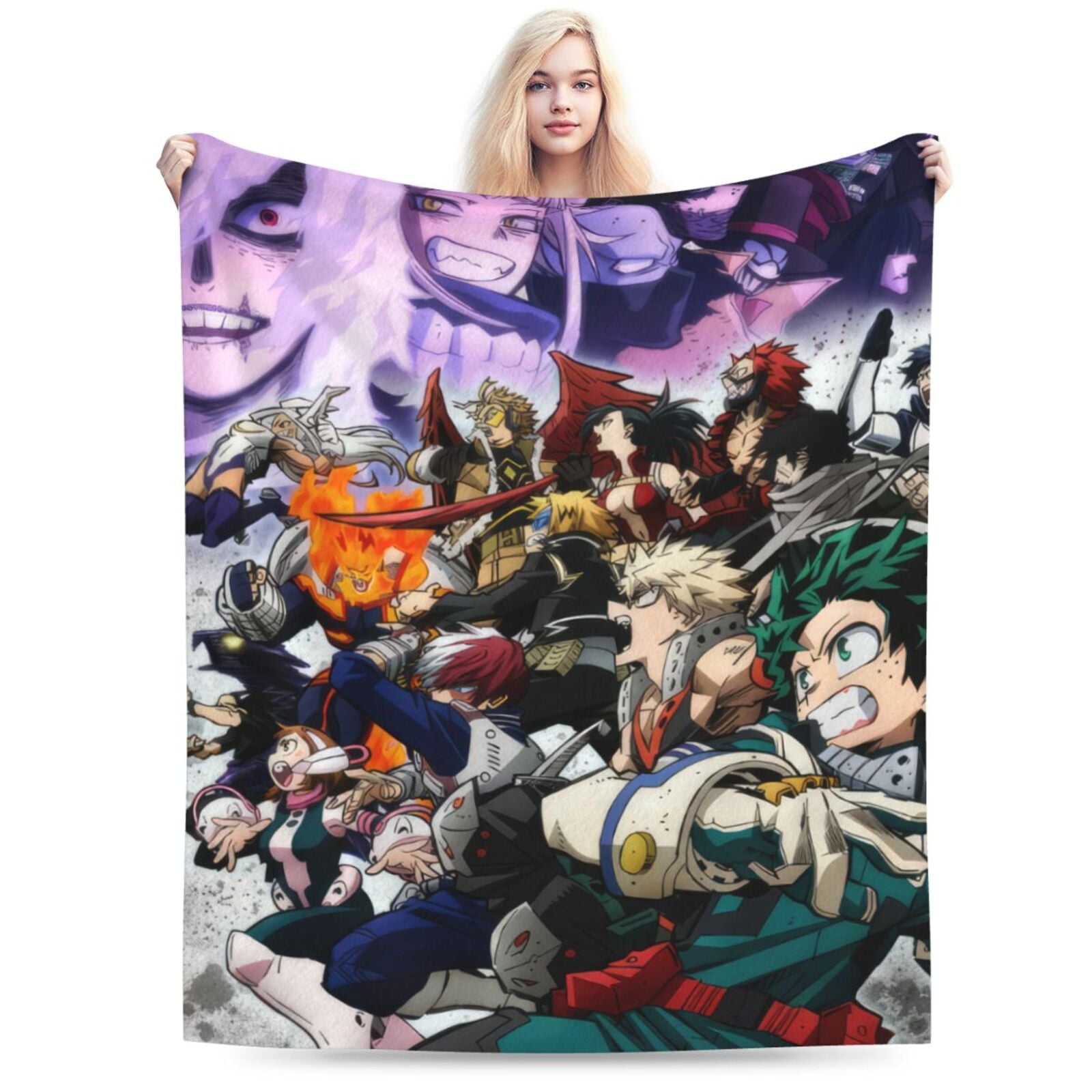 My Hero Academia Blanket, Anime Throw Blanket For Couch Sofa Bed, Soft ...