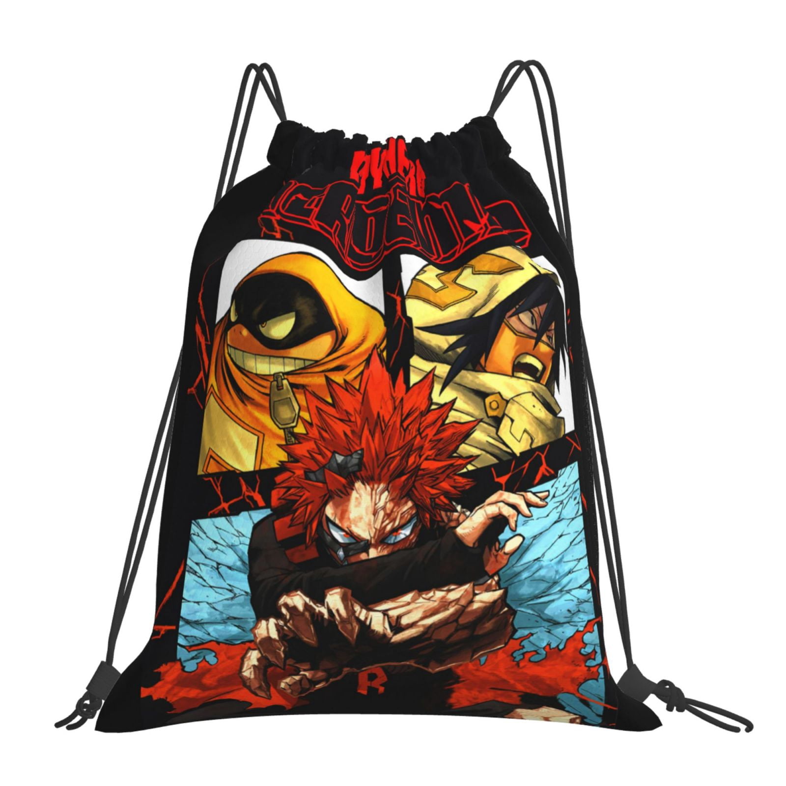 My Hero Academia Bnha Kirishima Drawstring Backpack Sport Gym Bag For ...