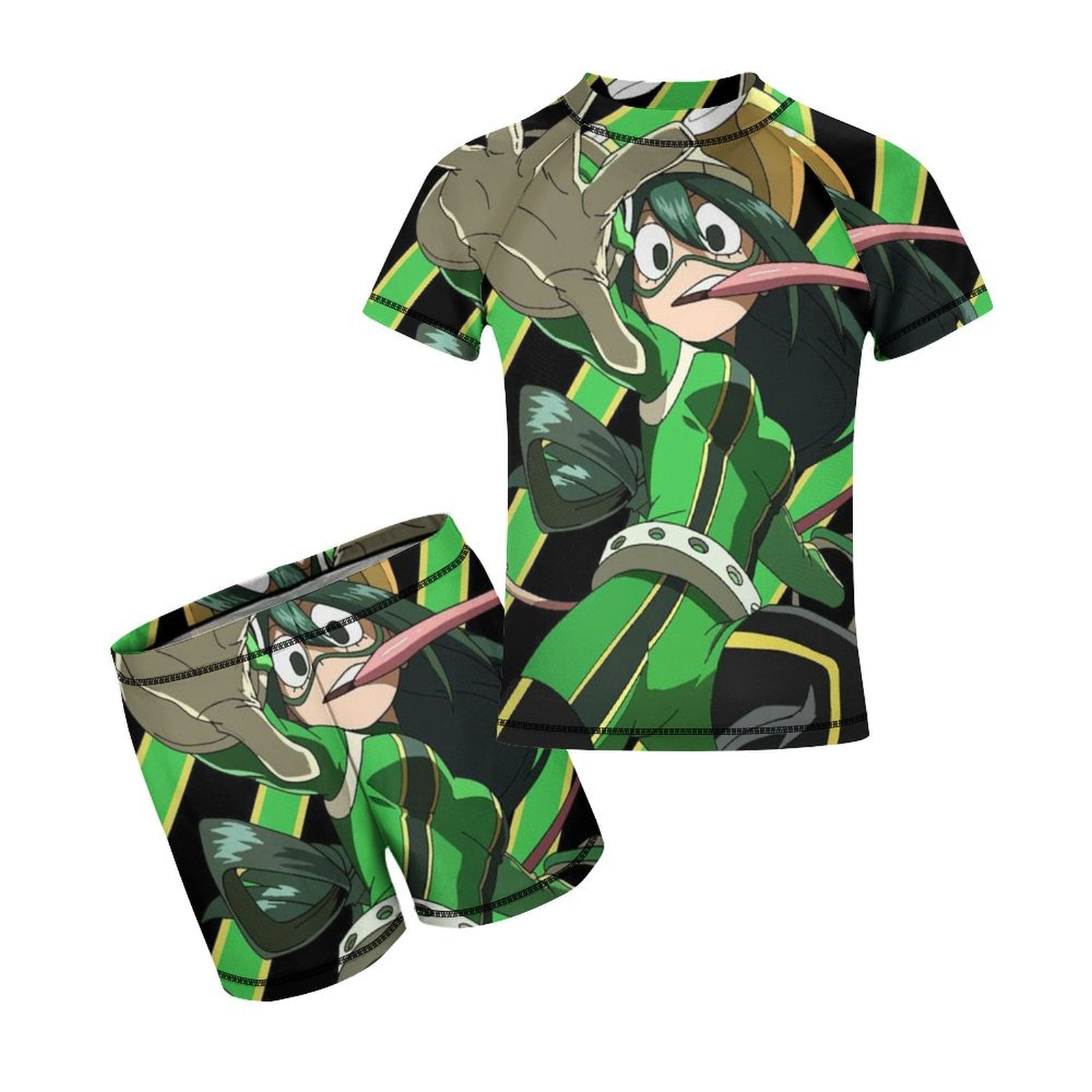 My Hero Academia Boys 2-Piece Swimsuit Set Bathing Suit Short Sleeve ...