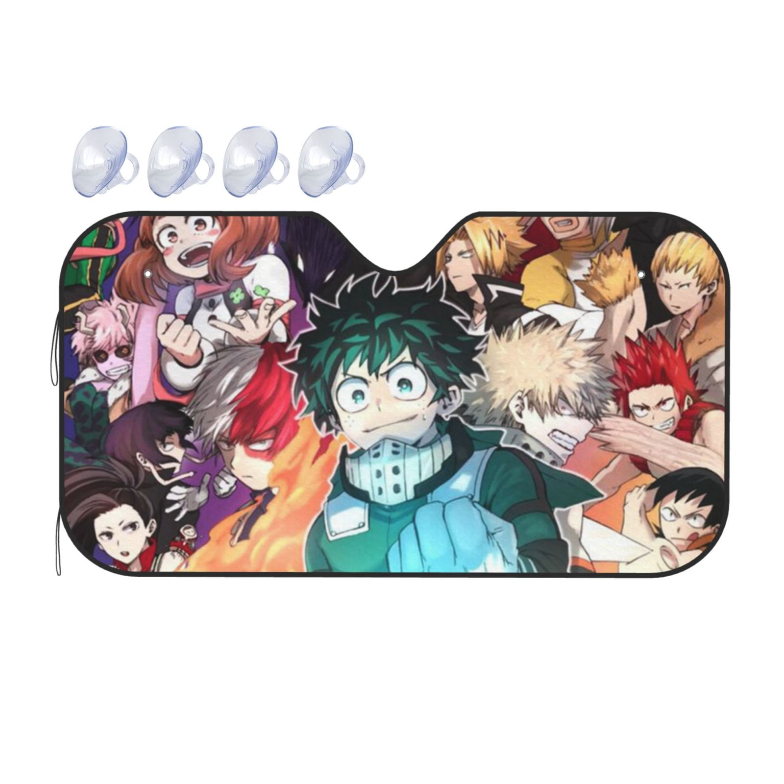 My Hero Academia Car Sun Shade Windshield Sunshade Aluminum Foil Sun ...