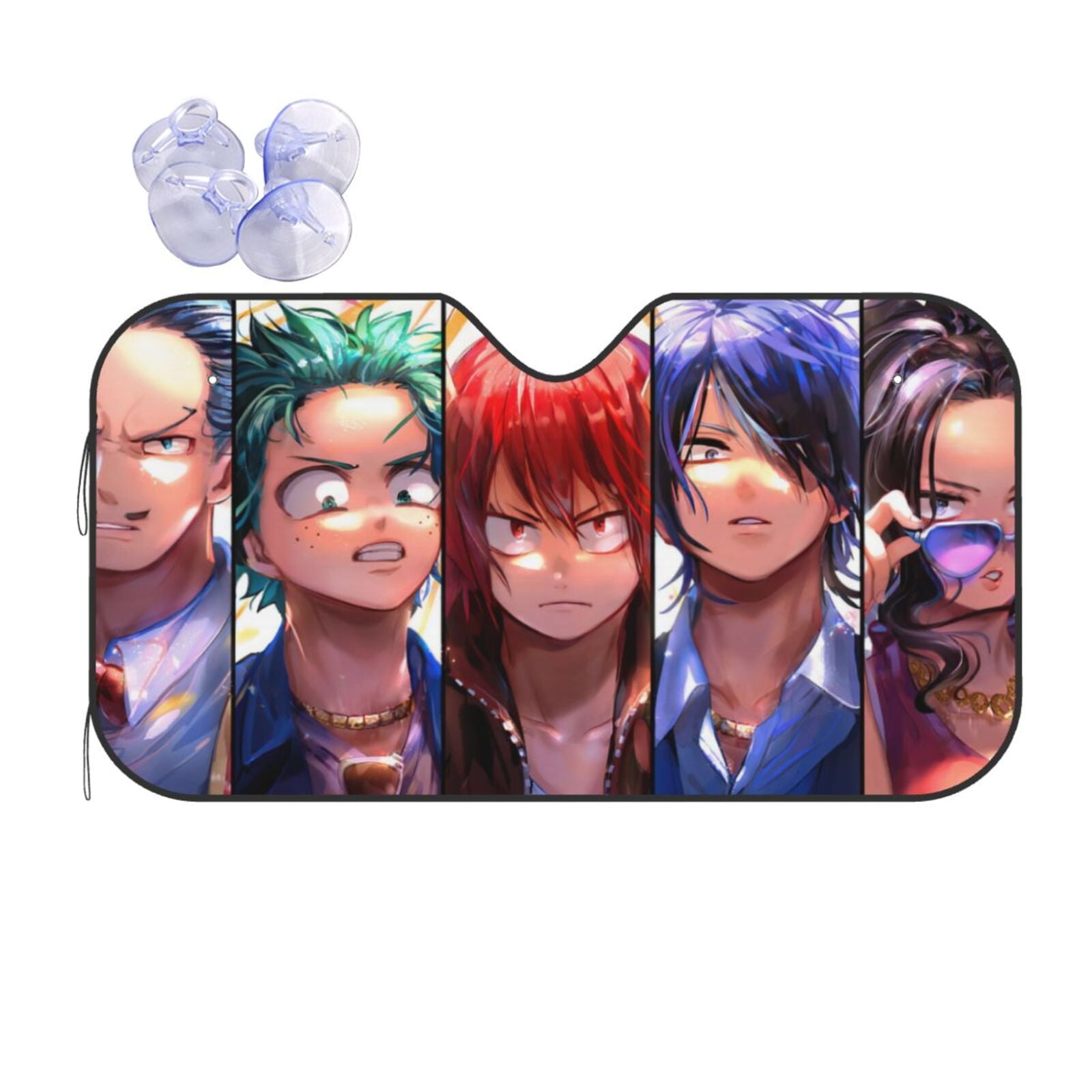 My Hero Academia Car Windshield Sun Shade, Front Window Sun Shades, Visor Shield Cover For Car ...