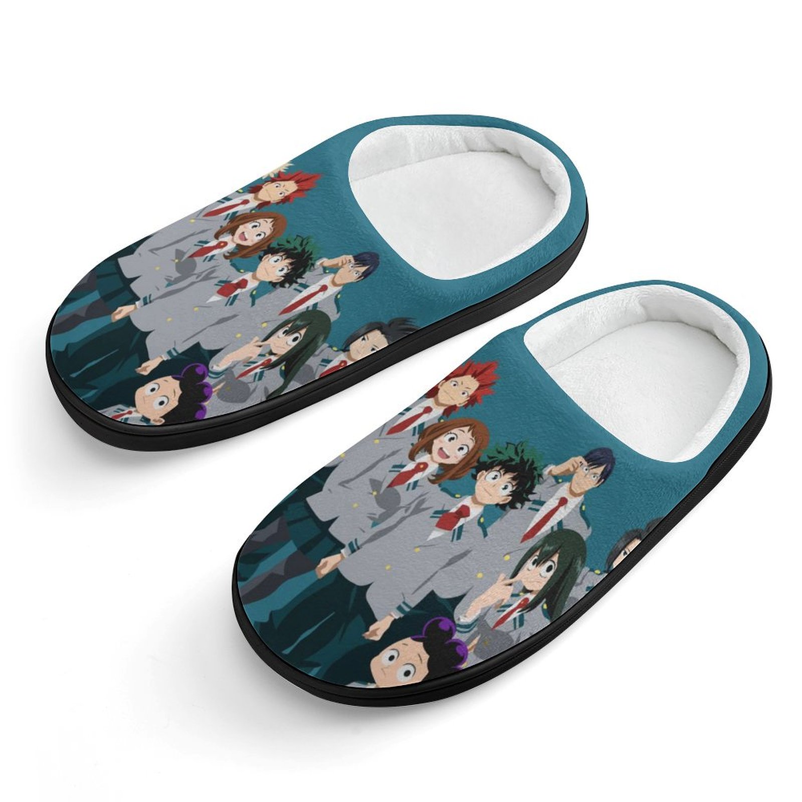 My Hero Academia Characters Kid's Cotton Slippers Winter Warm Soft ...