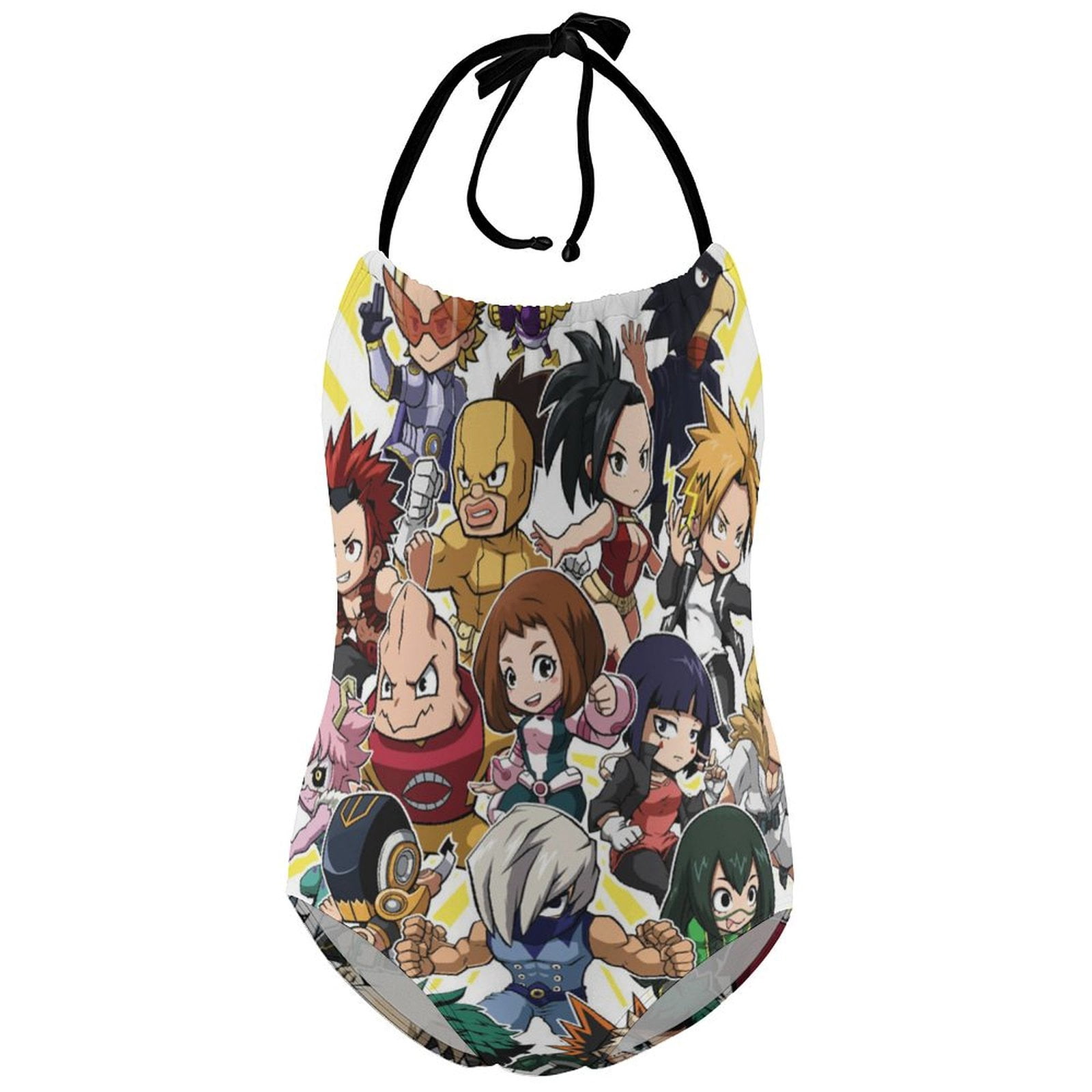 My Hero Academia Children's One-piece Swimwear Halterneck Swimsuit ...
