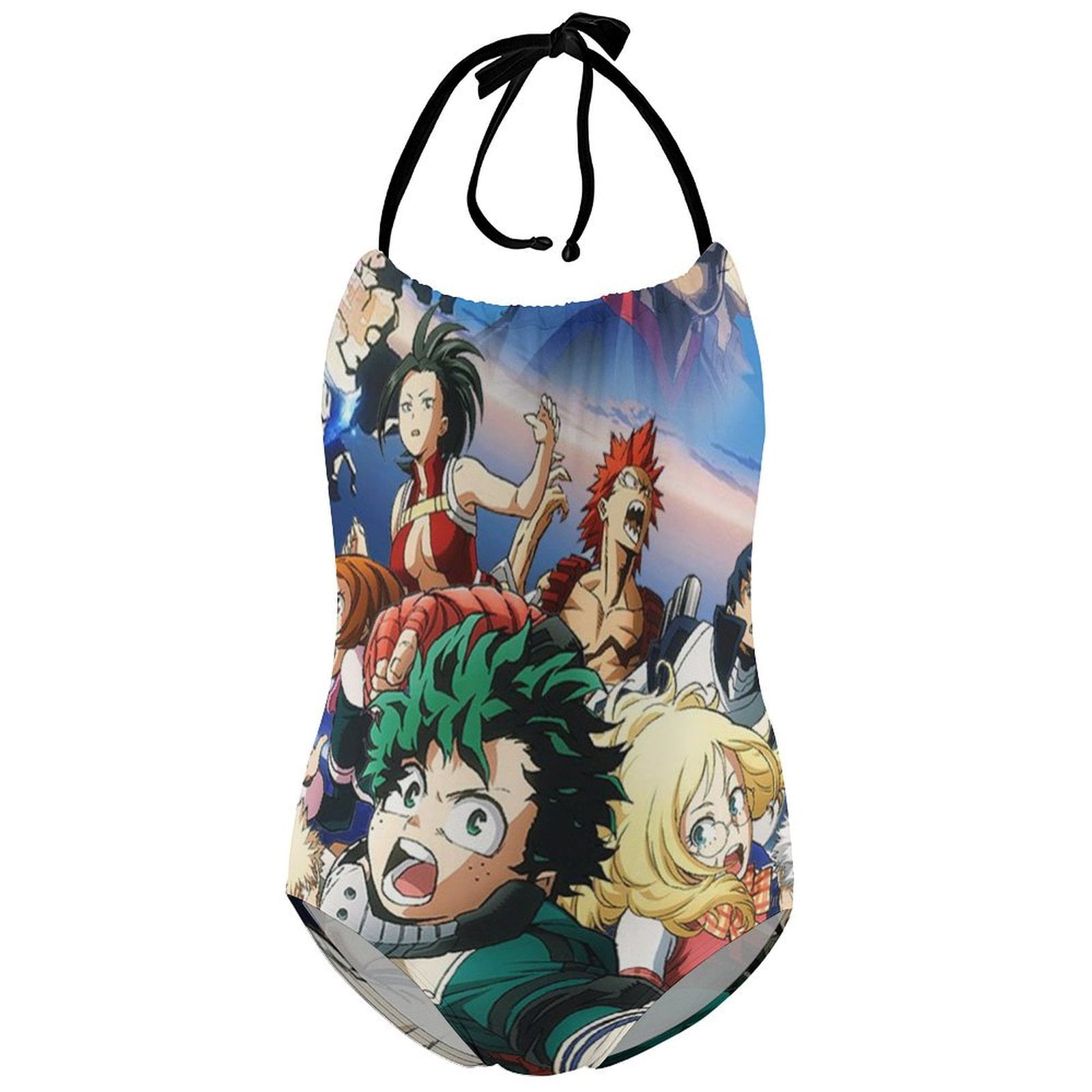 My Hero Academia Children's One-piece Swimwear Halterneck Swimsuit ...