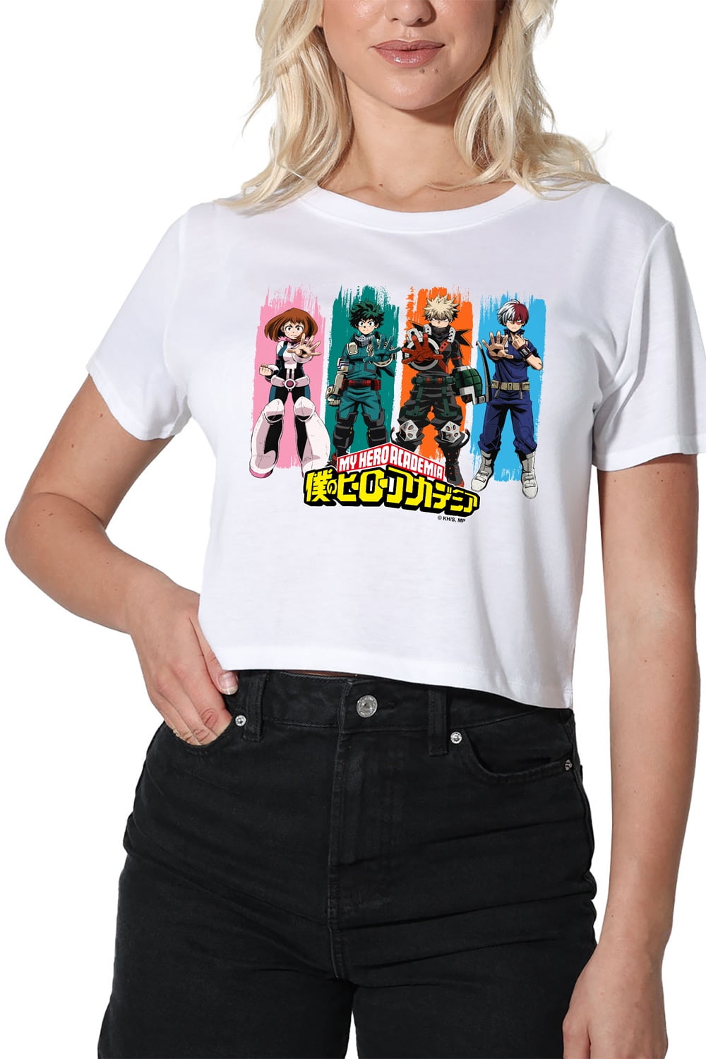 My Hero Academia Class 1-A Victory Women's Crop Top T-Shirt, White ...