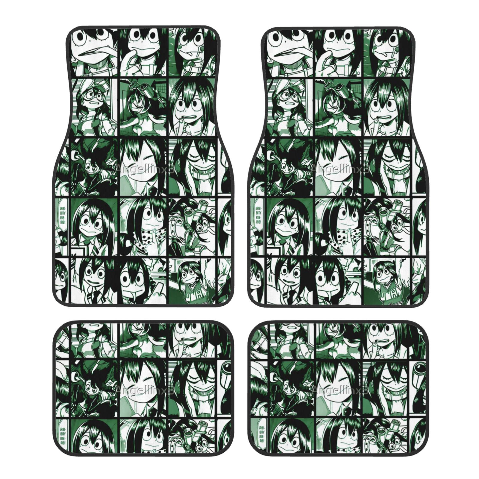 My Hero Academia Collage Anime Asui Tsuyu Froppy Car Front And Rear ...