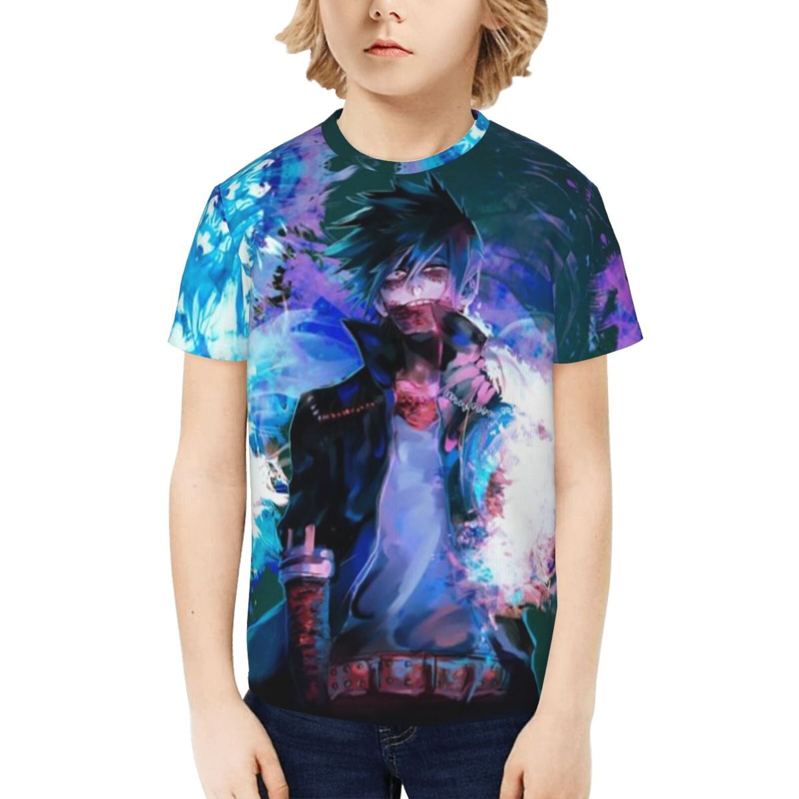 My Hero Academia Dabi Kids T-Shirt 3d Printed Graphic T-Shirts Boys And ...