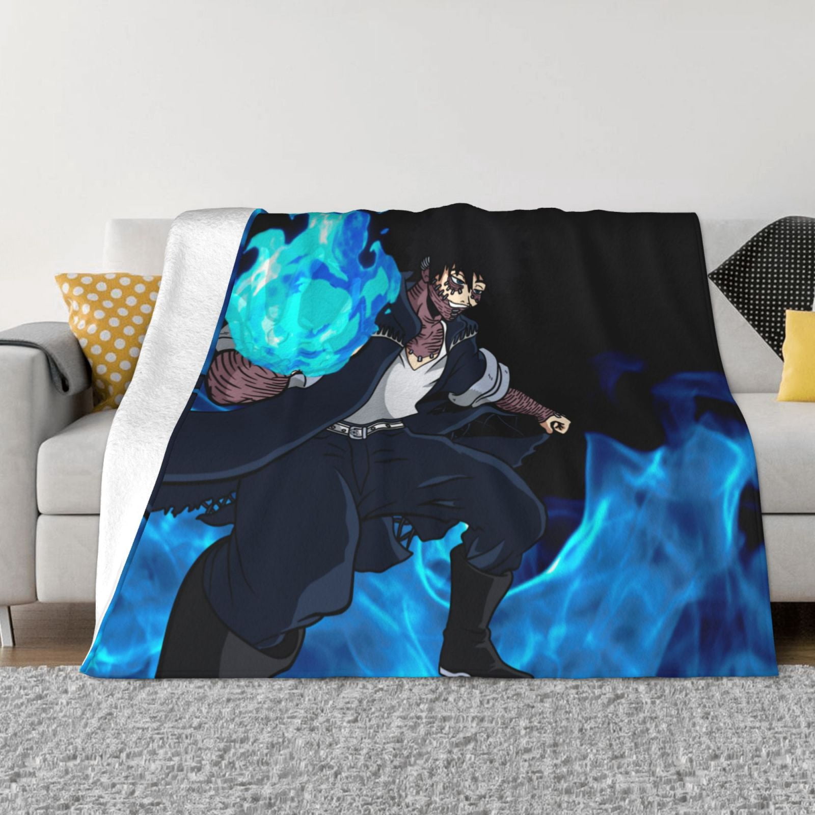 My Hero Academia Dabi Throw Blanket Couch Bed Sofa Soft Lightweight ...