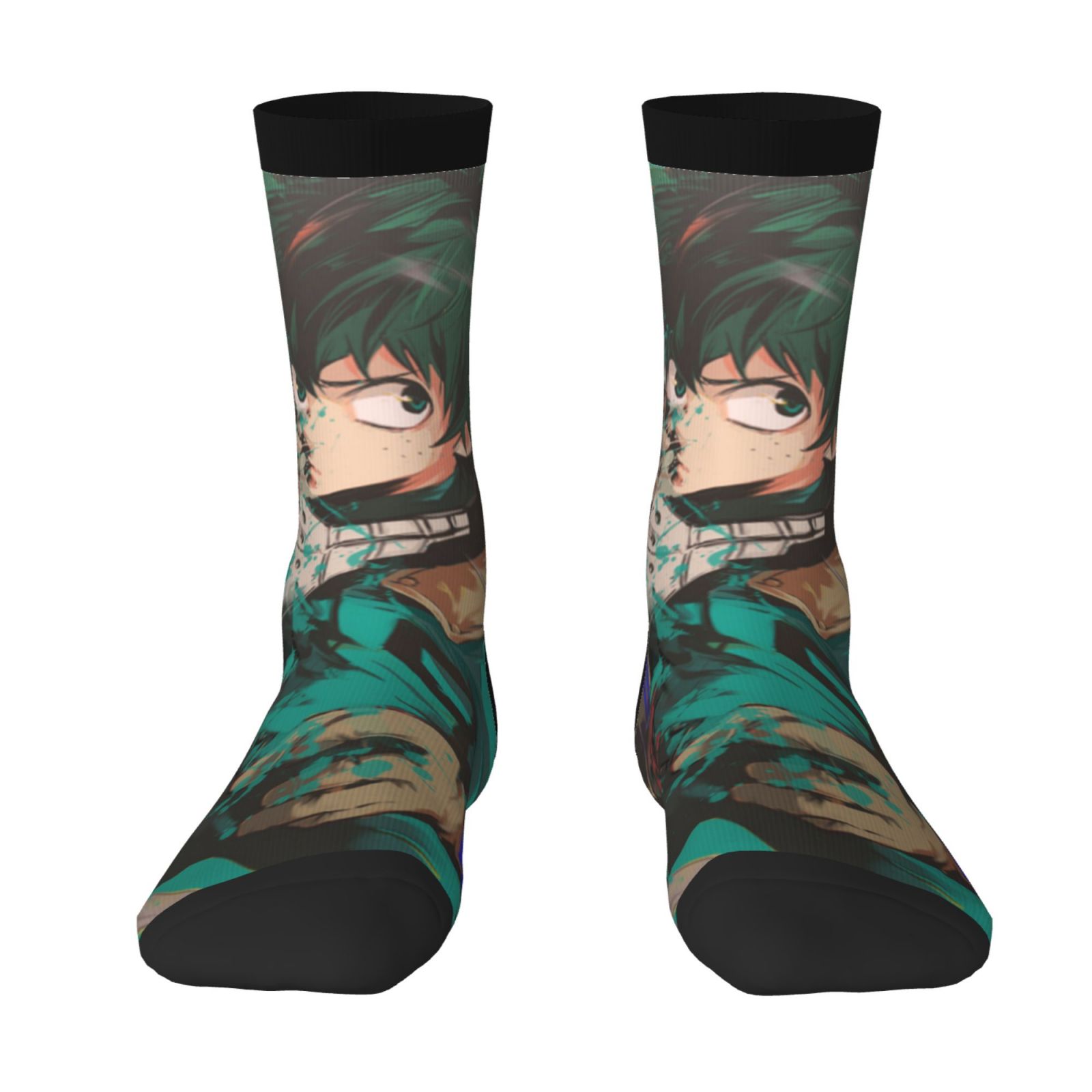 My Hero Academia Deku Adult Socks Breathable Cozy Soft Crew Socks ...