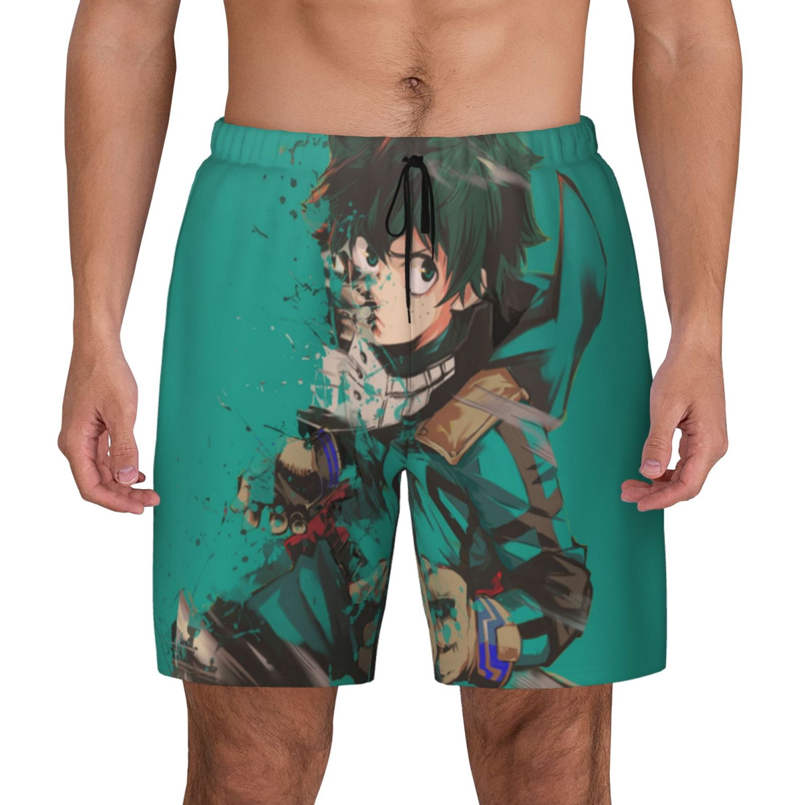 My Hero Academia Deku Men's Board Shorts Swim Trunks Quick Dry Beach ...