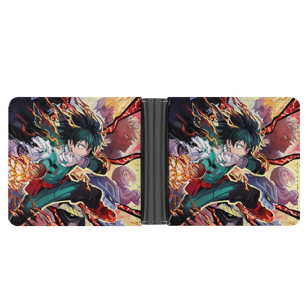My Hero Academia Deku PU Leather Bifold Wallet Money Organizers Gift ...