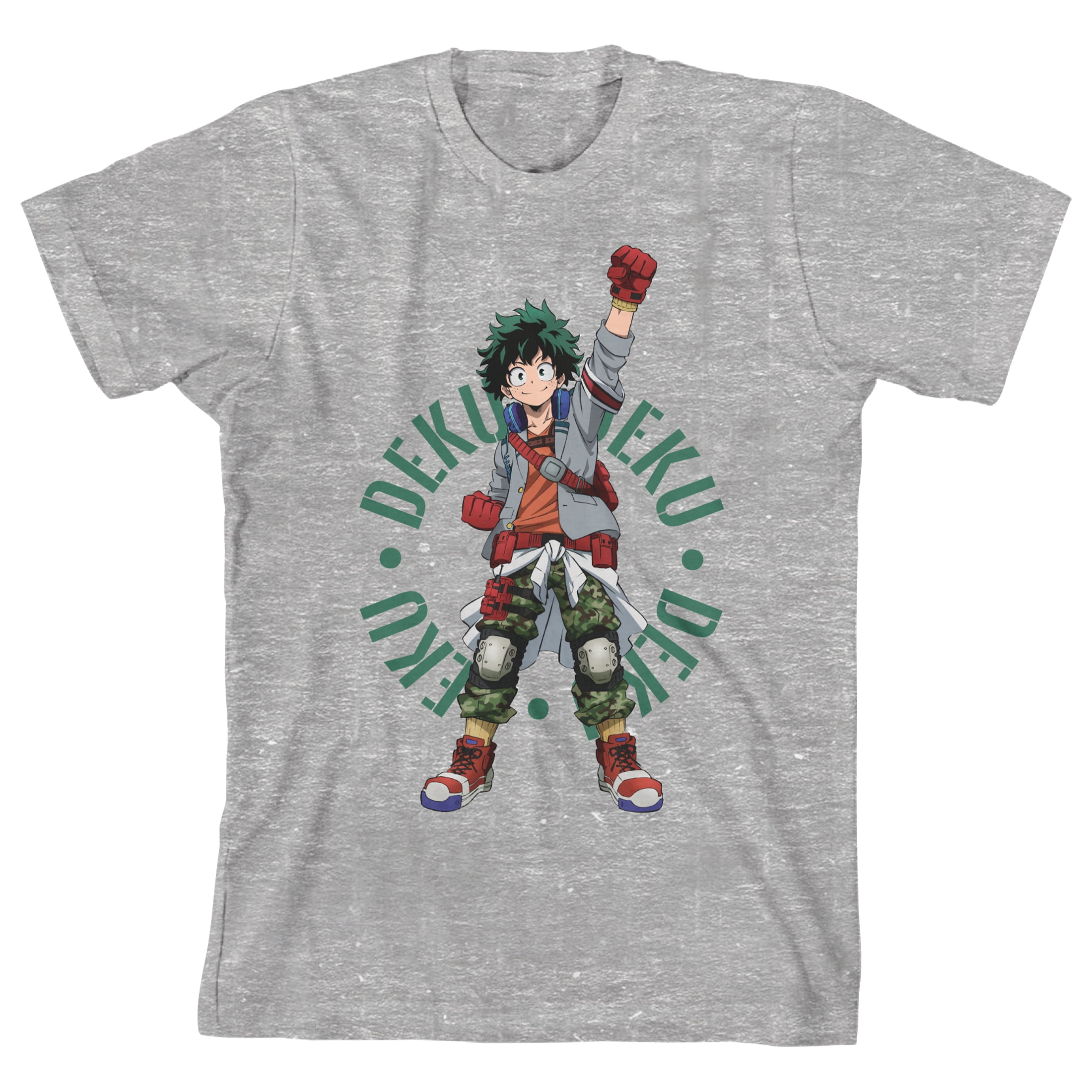 My Hero Academia Deku Victory Stance Boy's Athletic Heather T-shirt ...