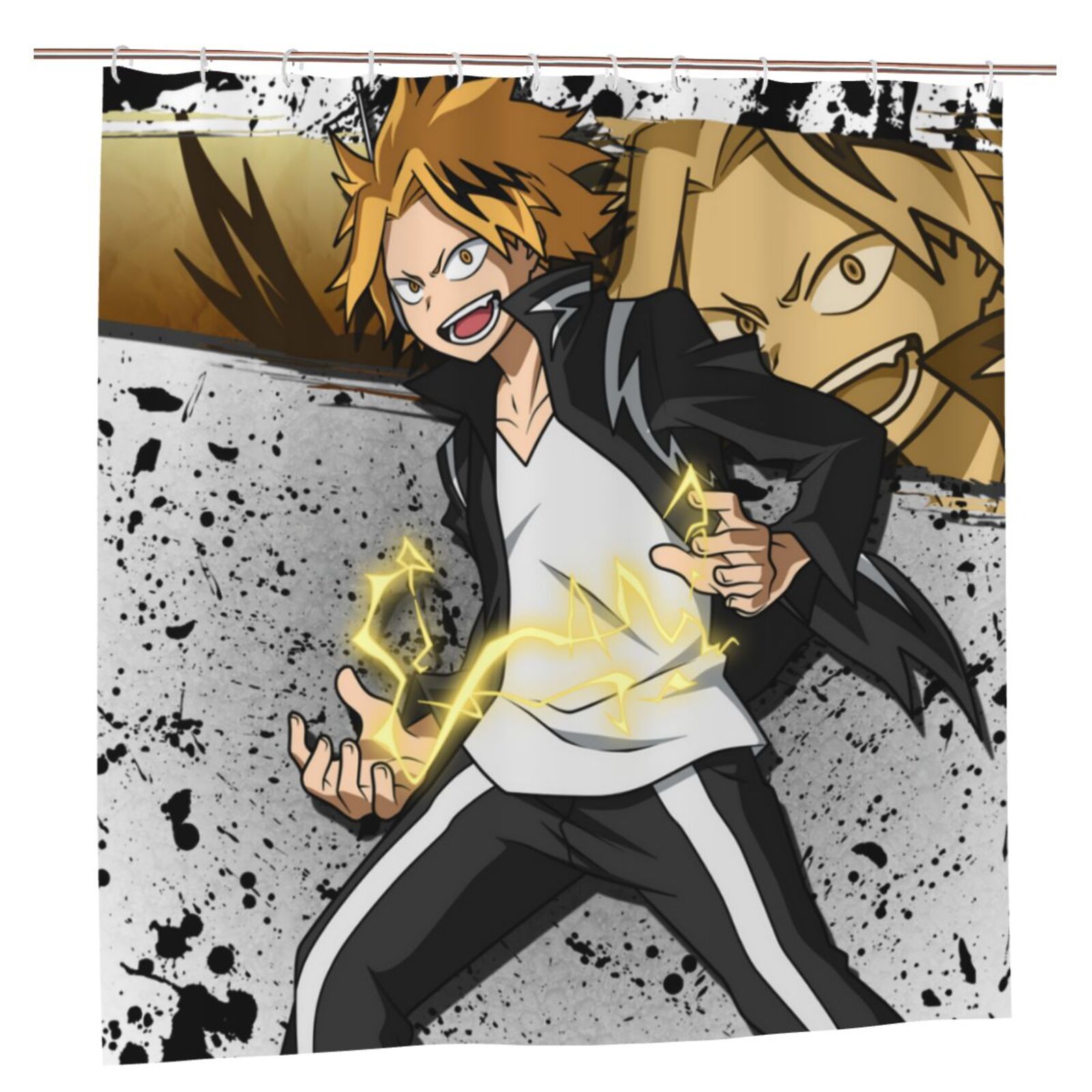 My Hero Academia Denki Kaminari Bathroom Shower Curtain,Bath Curtains ...