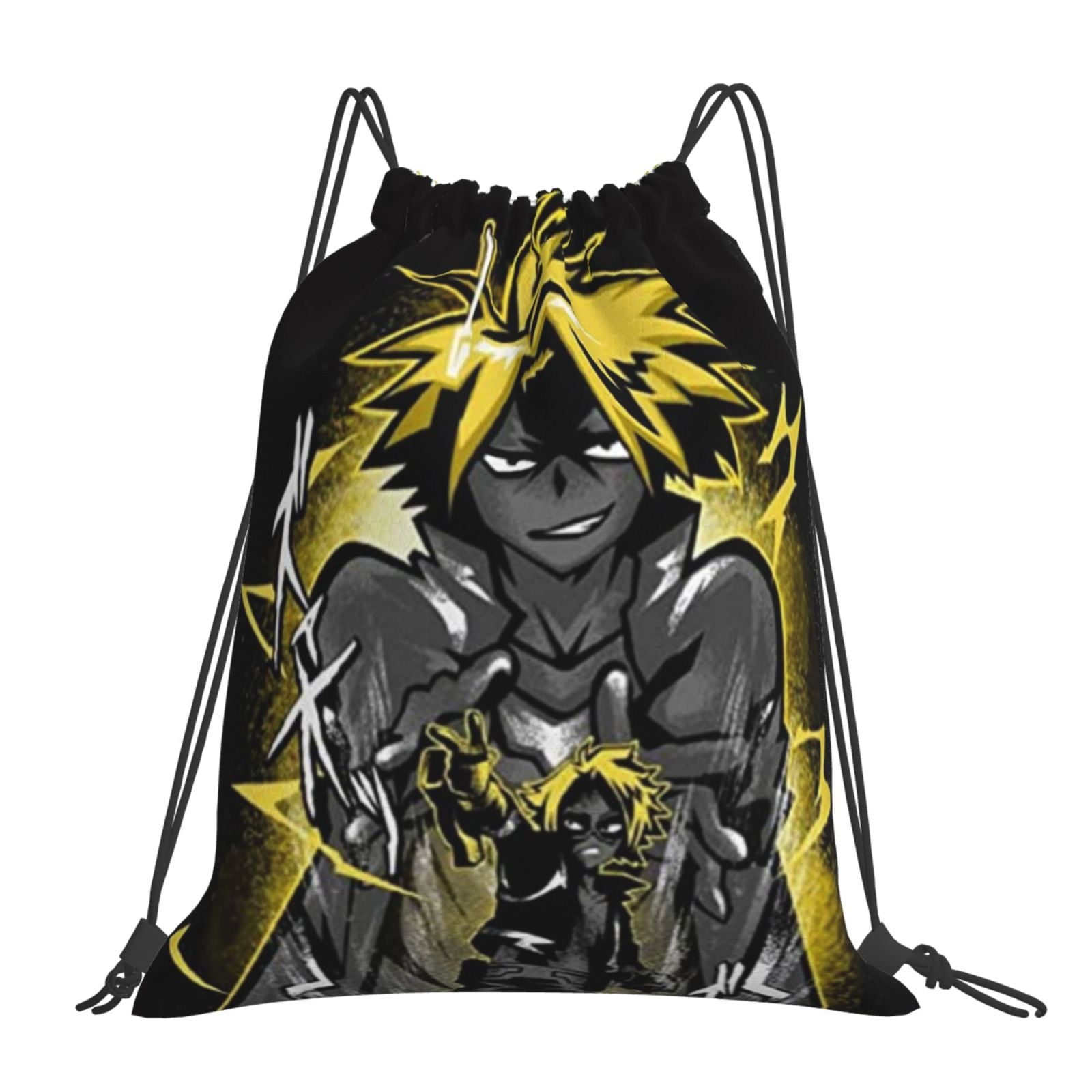 My Hero Academia Denki Kaminari Drawstring Backpack Sport Gym Bag For ...