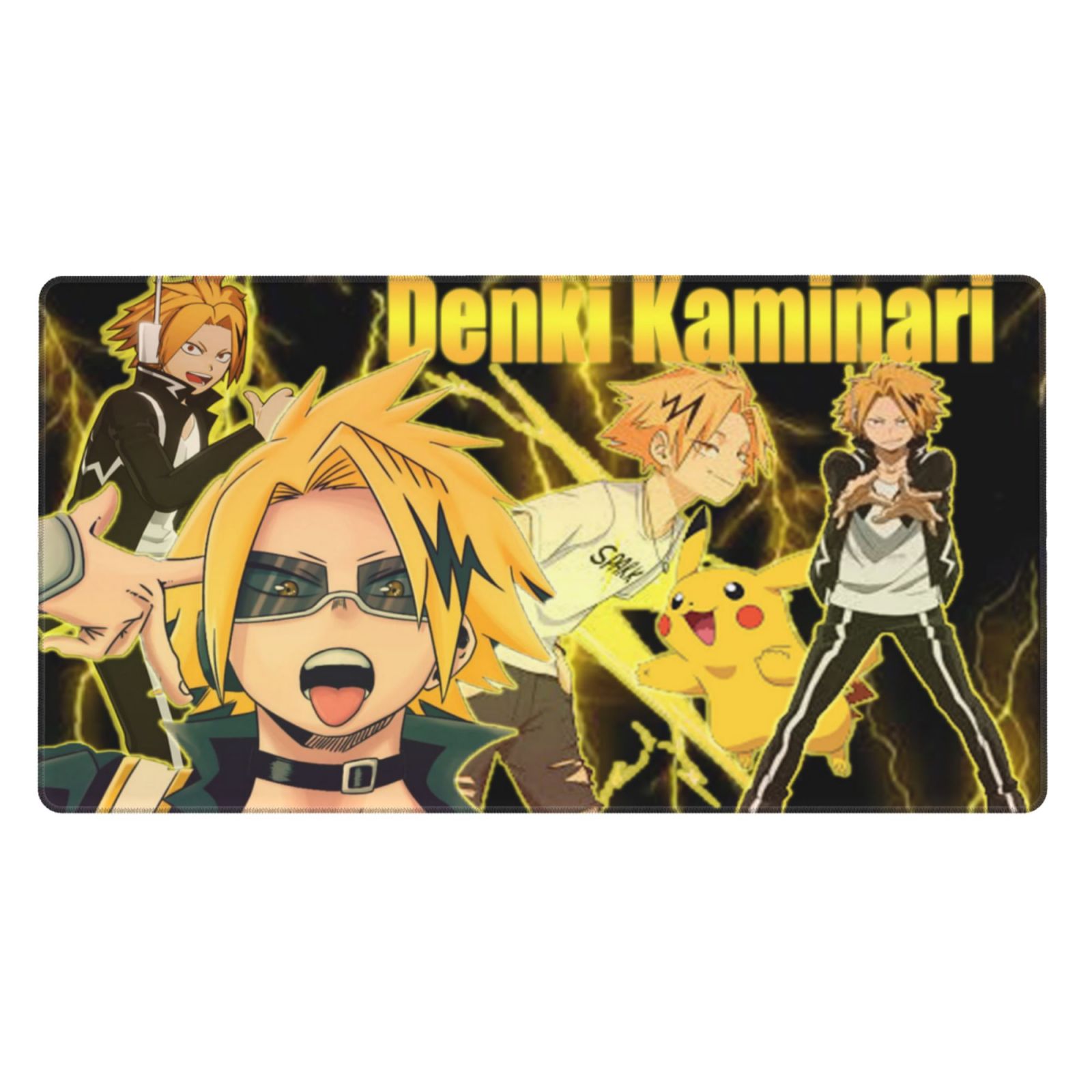 My Hero Academia Denki Kaminari Mouse Pad 16x29.5 Inch Computer ...